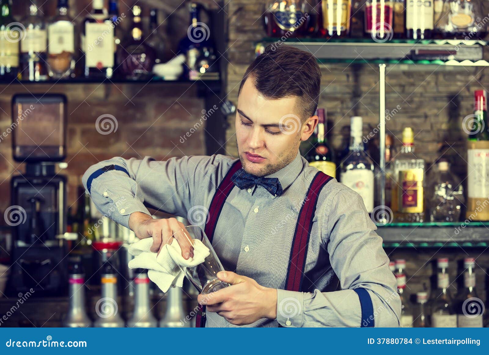Bartender stock photo. Image of night, attractive, bartender - 37880784