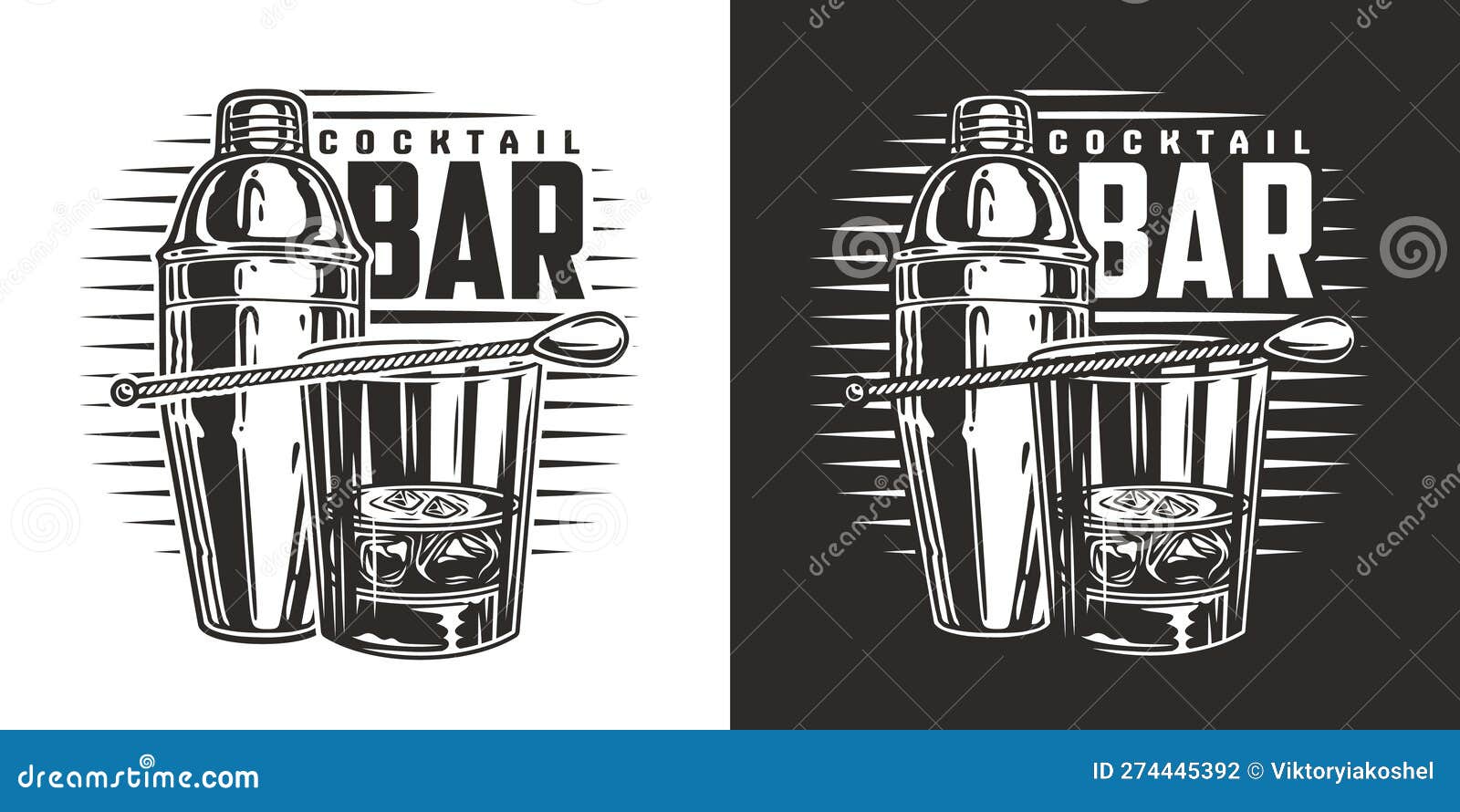 Bartender Cocktail Shaker For Bartending. Chromed Metal Boston Shaker ...