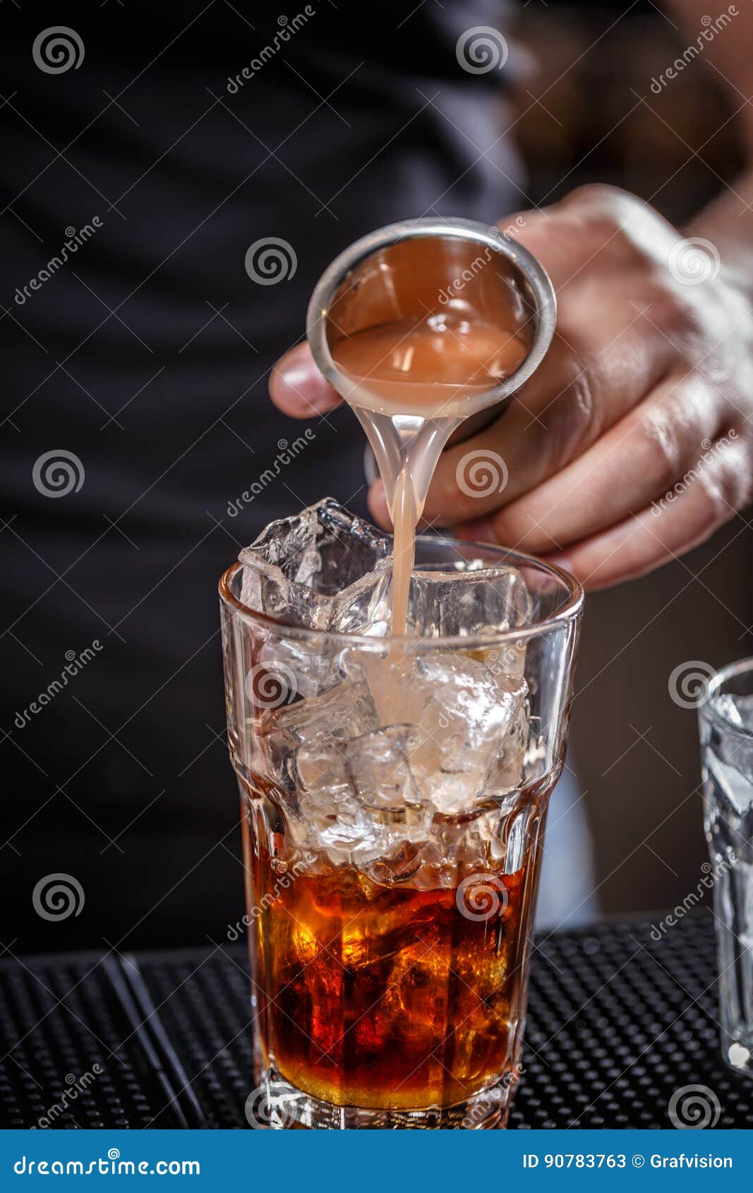 Bartender is Pouring Alcohol Stock Image - Image of glass, barman: 90783763