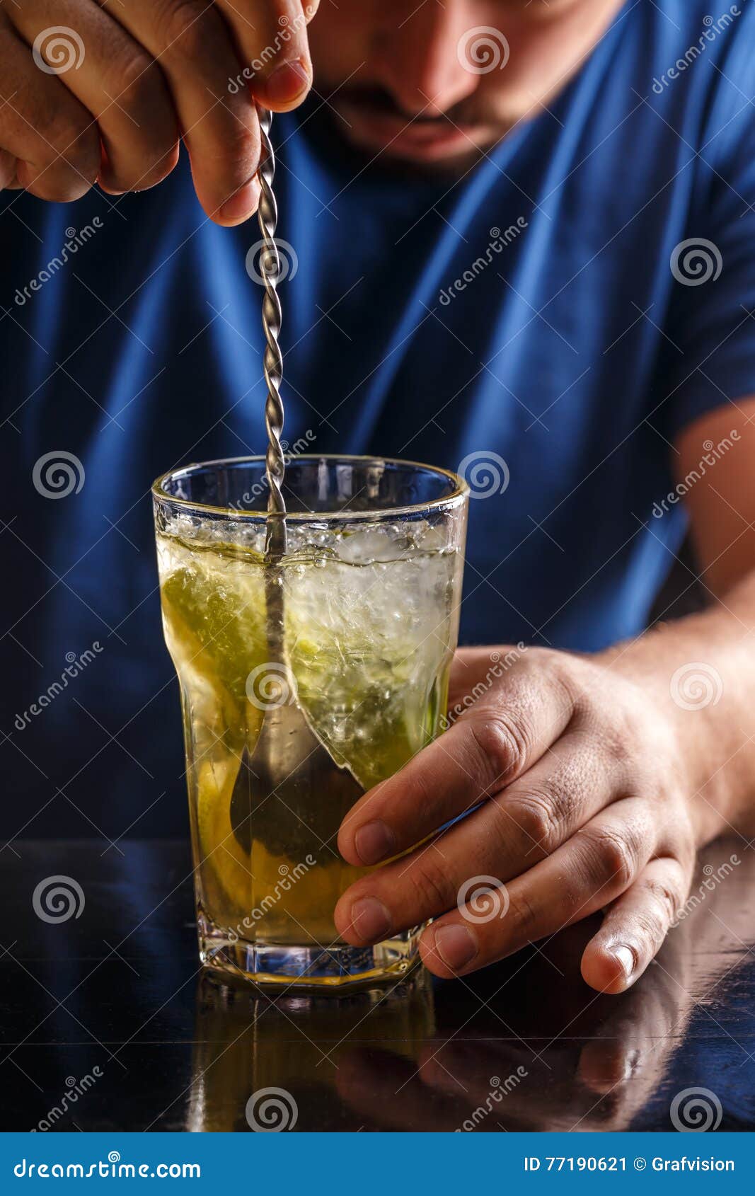 Bartender is Stirring Cocktails Stock Image - Image of manual, liquor ...