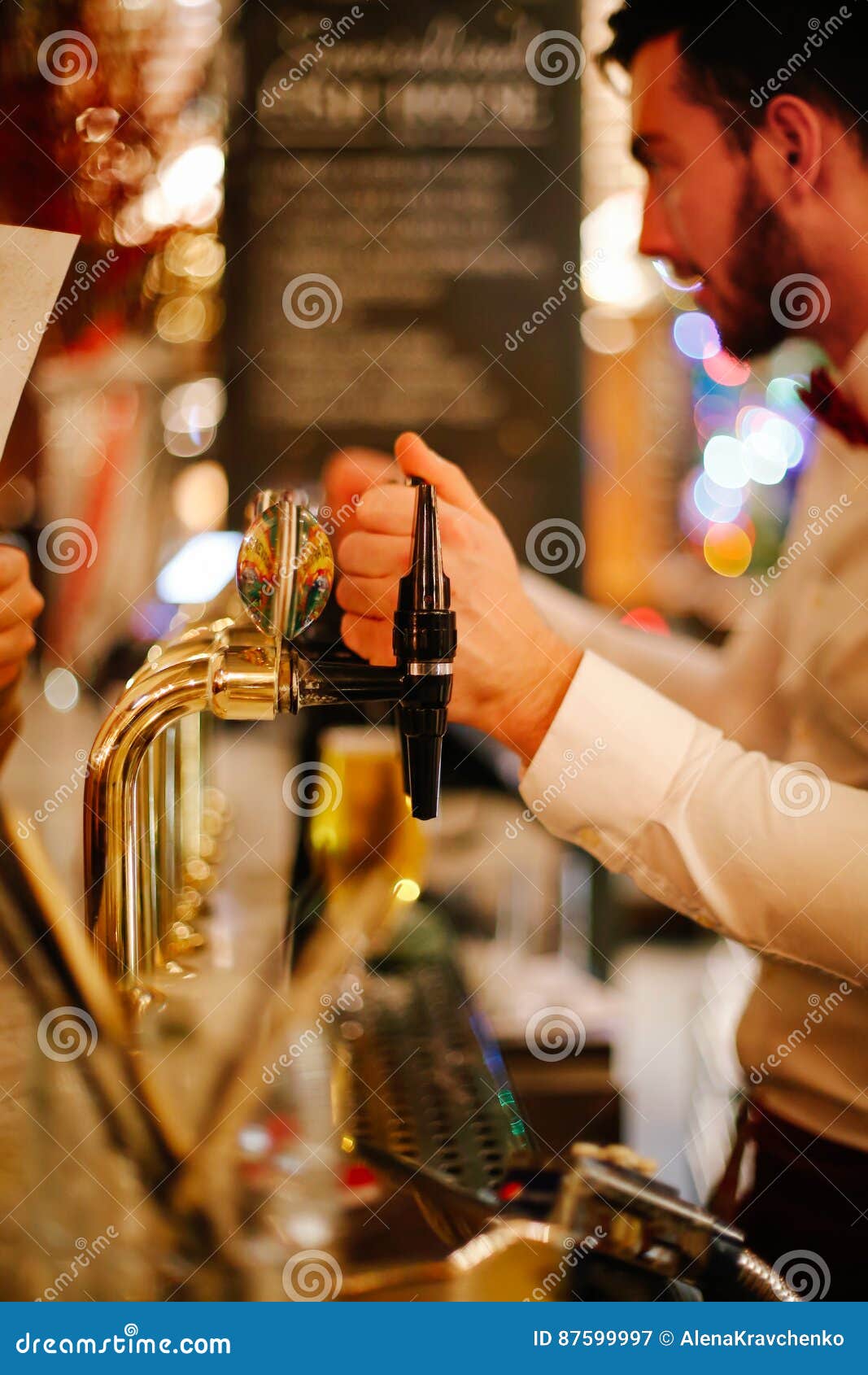 Bartender Taking Orders editorial photography. Image of barmen - 87599997