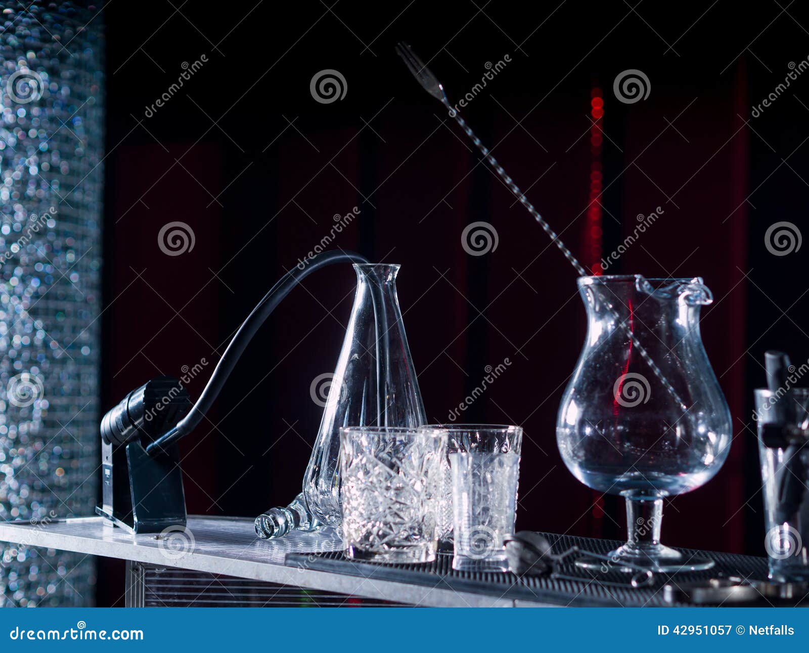 Bartender Tools at the Club Stock Image - Image of indoors, liquor ...