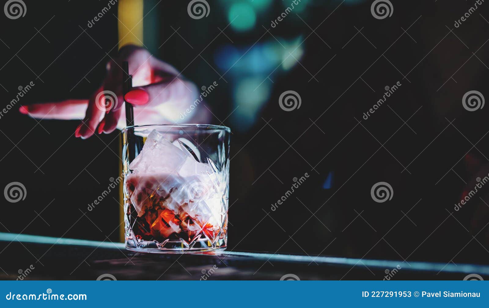 Bartender Hand Making Cocktail at the Bar Stock Image - Image of ...