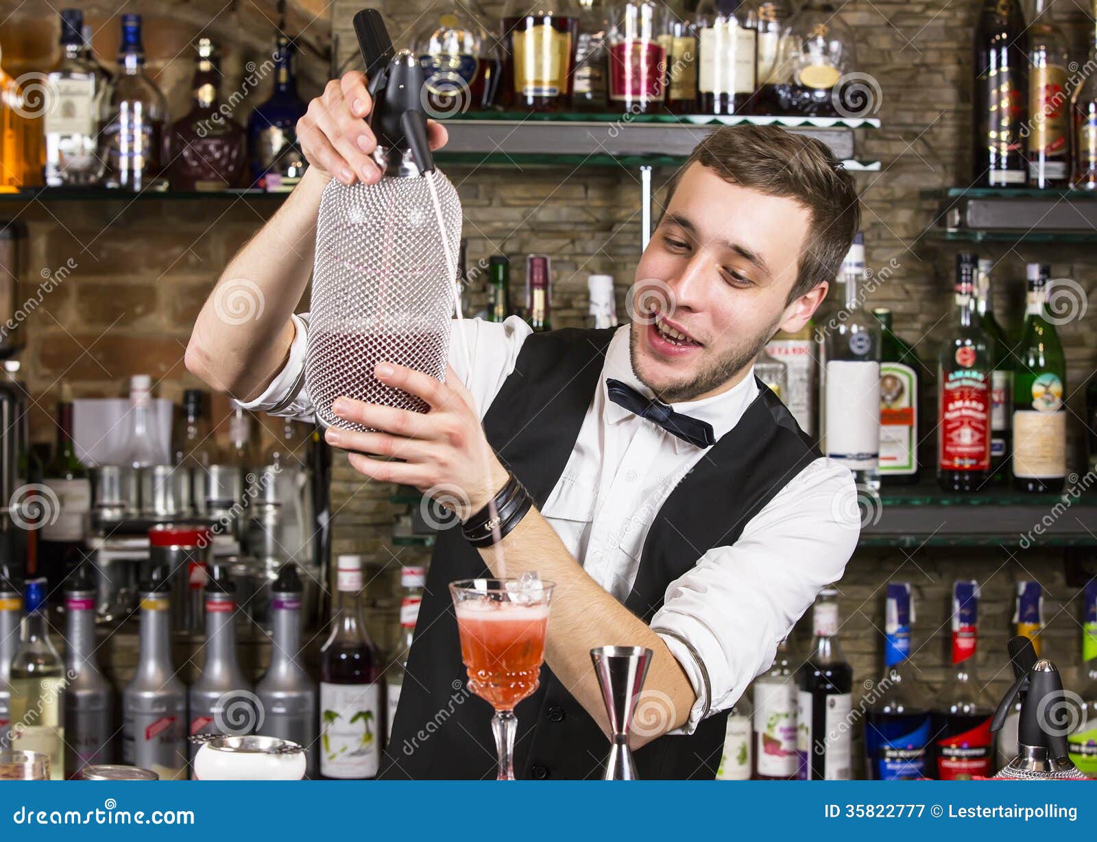 Bartender stock image. Image of bartender, nonalcoholic - 35822777