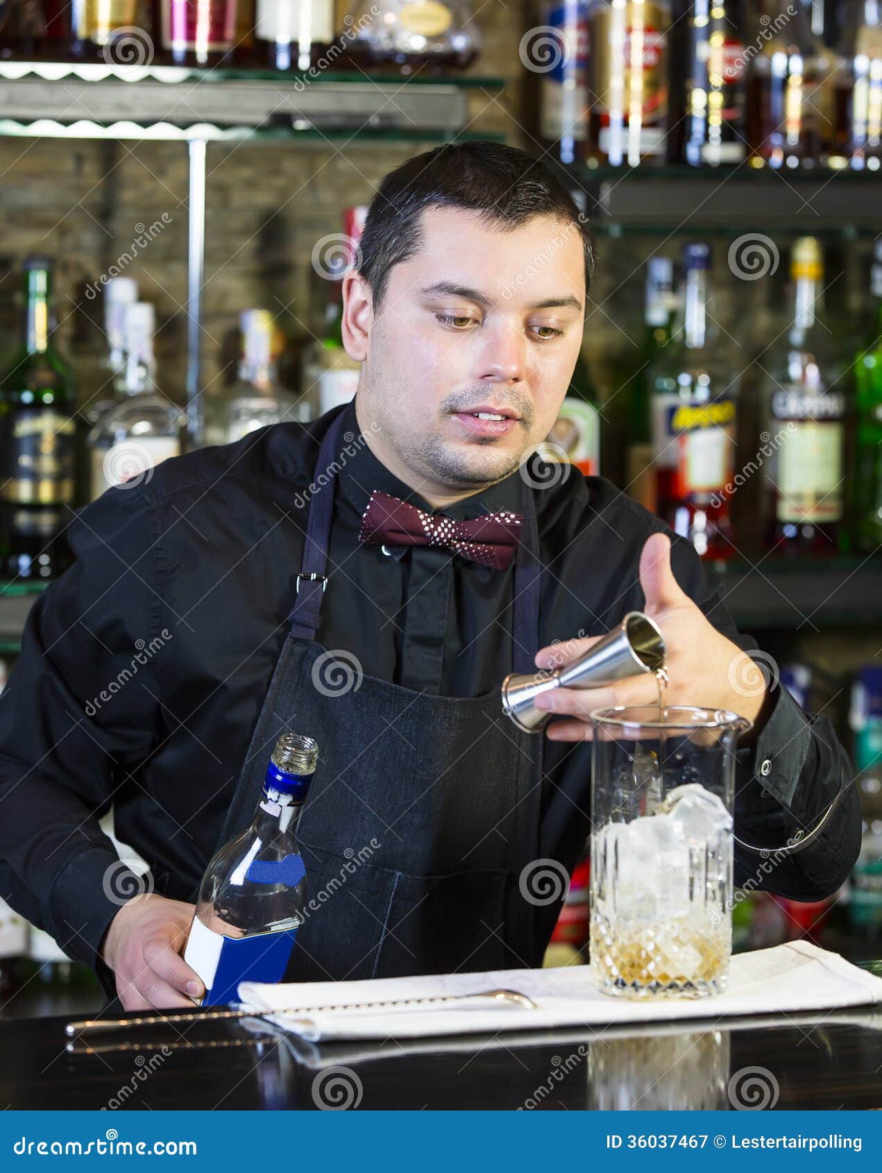 Bartender stock image. Image of business, alcohol, adult - 36037467