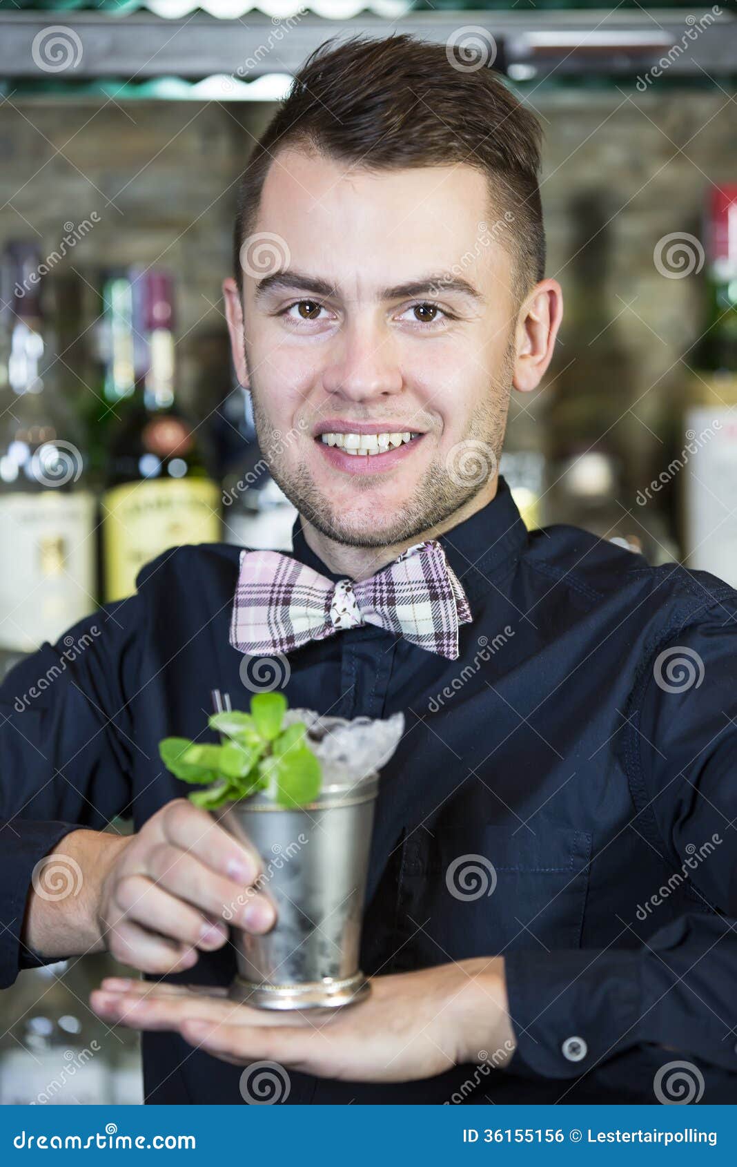Bartender stock photo. Image of male, mixing, bottles - 36155156