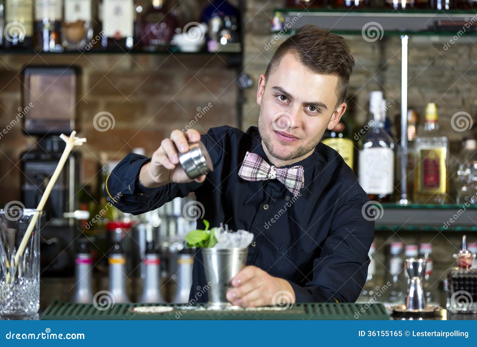Bartender stock image. Image of drink, people, barkeeper - 36155165