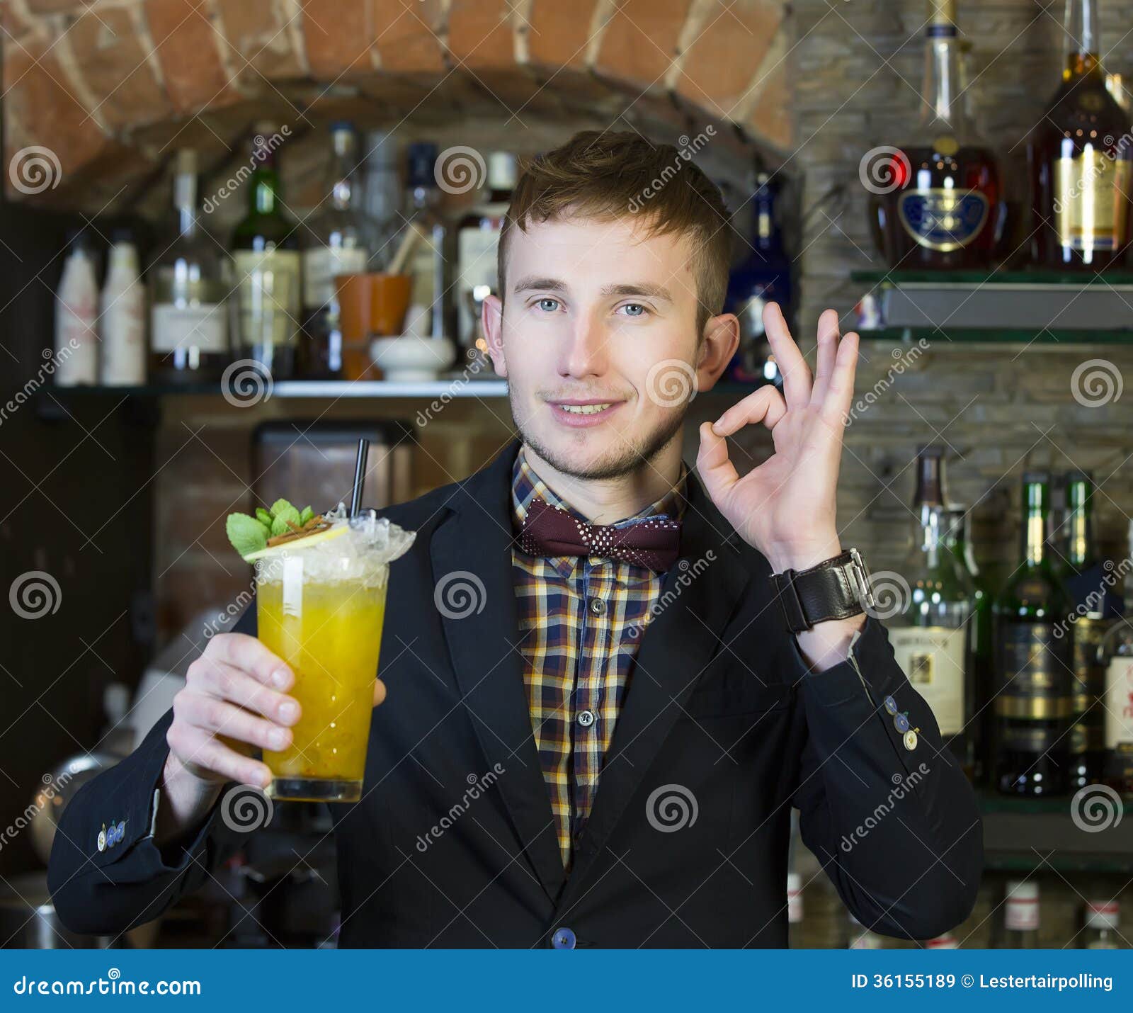 Bartender stock image. Image of clear, business, male - 36155189