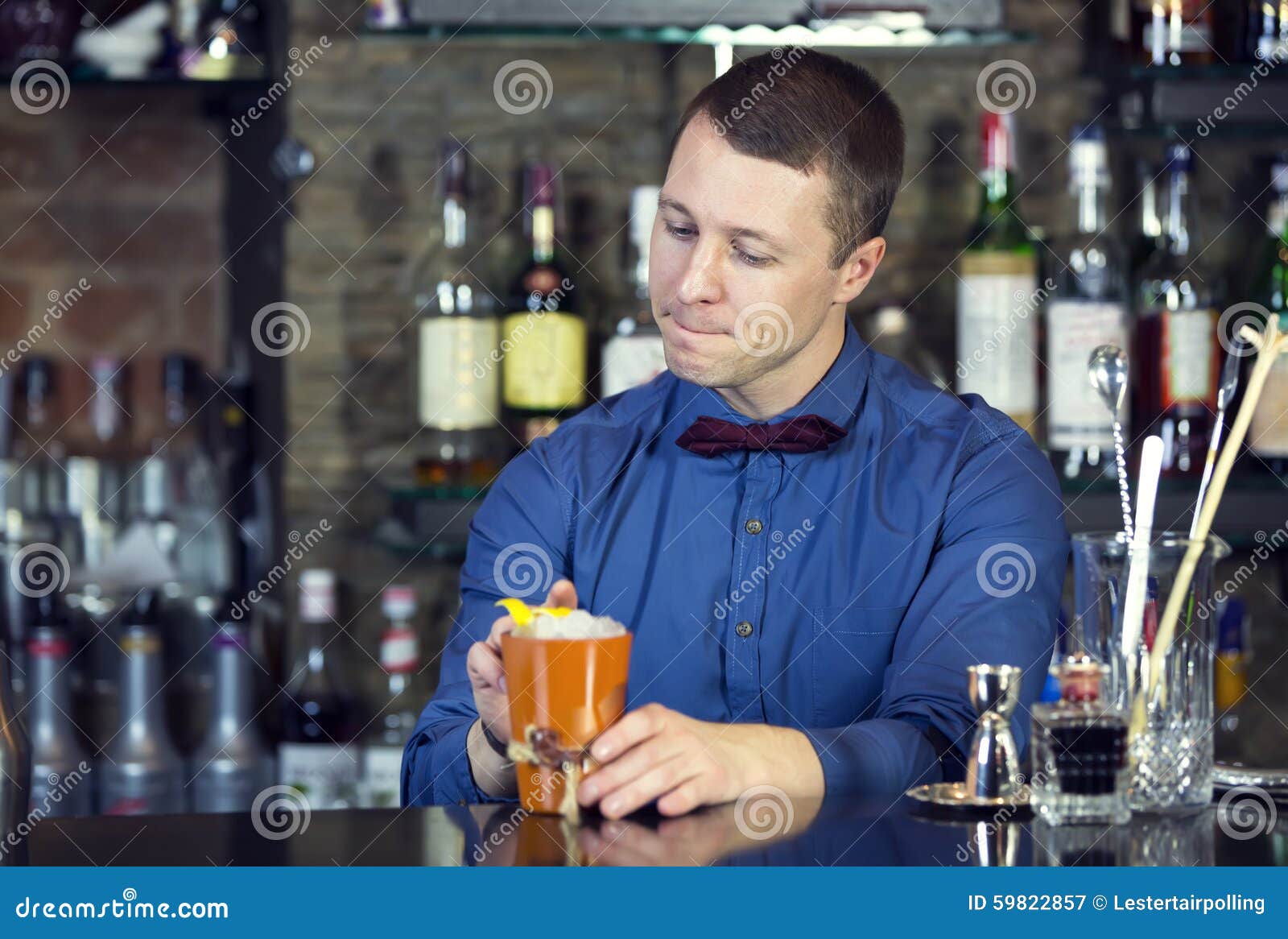 Bartender stock image. Image of night, nightlife, people - 59822857