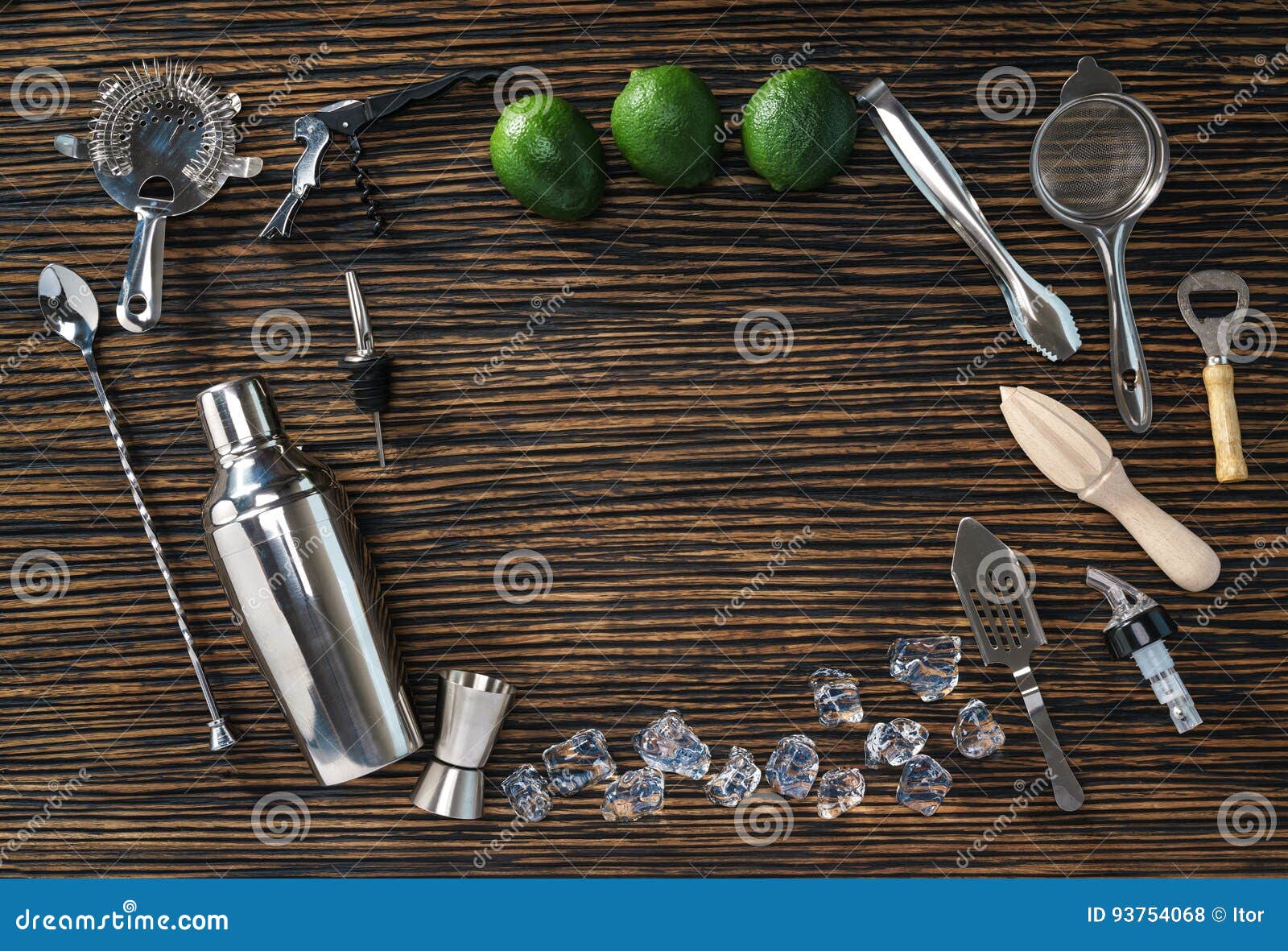Bartending Tools and Ingredients Stock Photo - Image of preparation ...