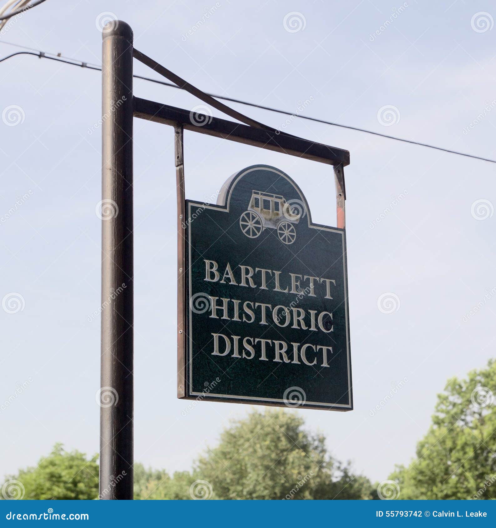 Bartlett Tennessee Historic District Sign Fotografia Editorial - Imagem ...