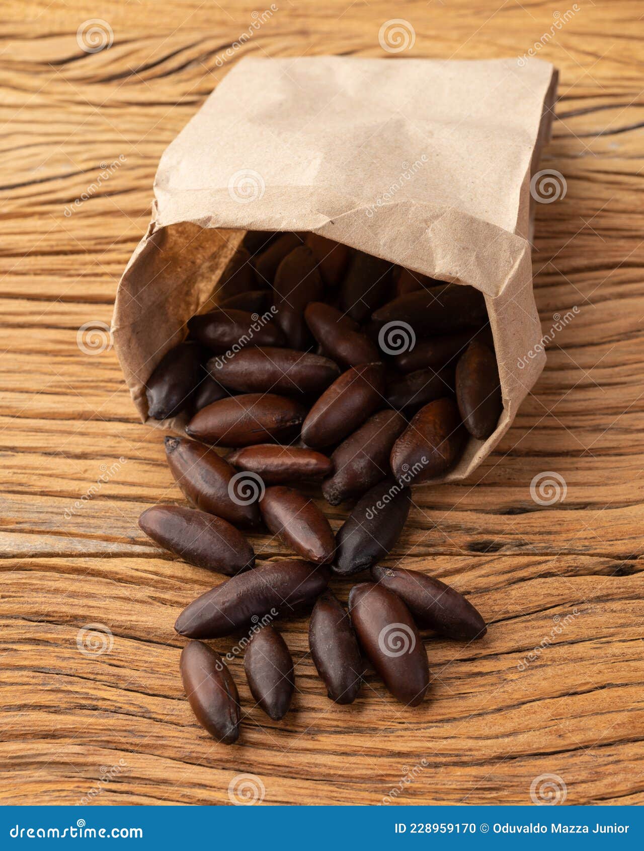 Baru Seed, Also Known As Baru Nut, Or Chiquitania Almond In Wooden ...