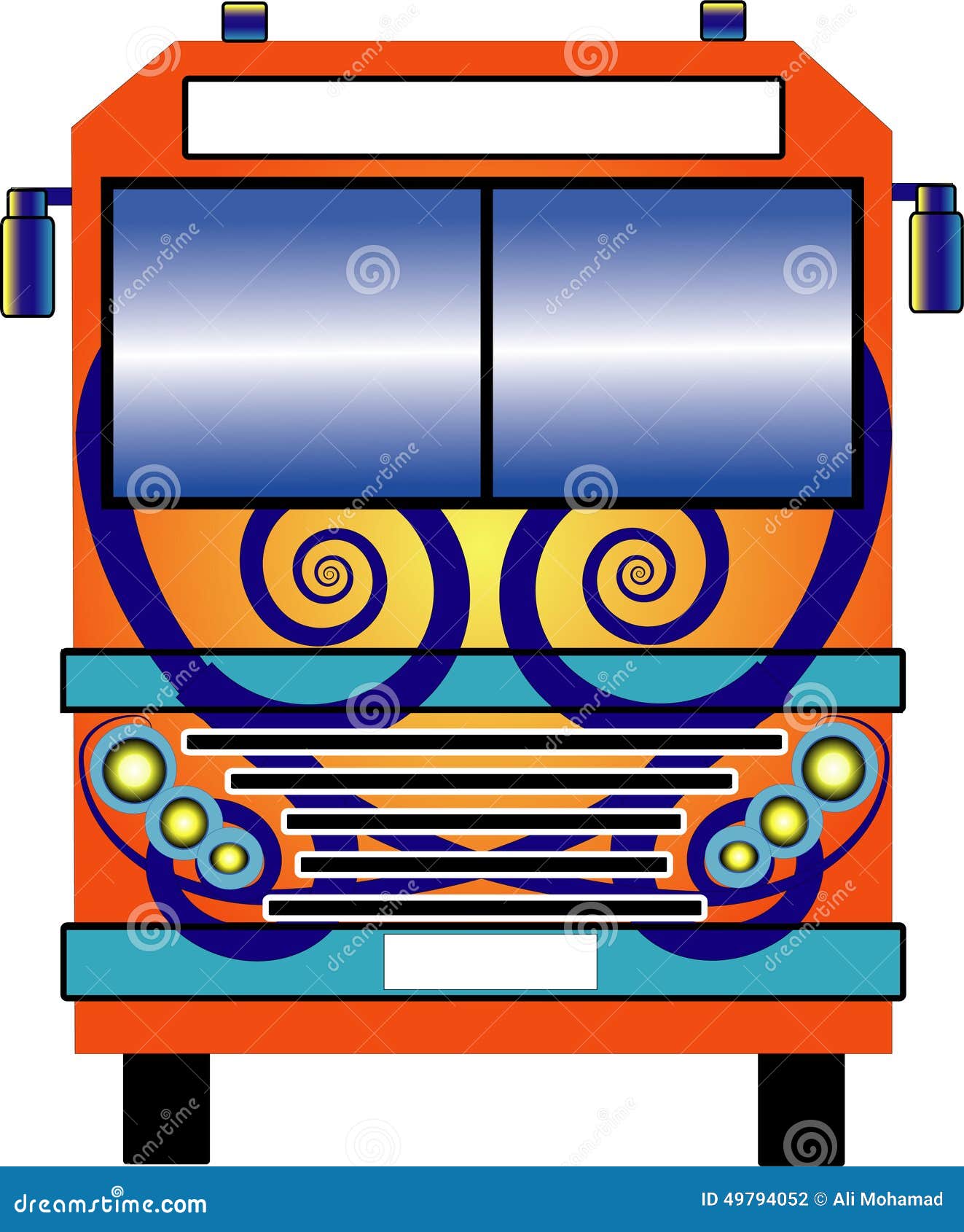 BAS FRONTER illustration stock. Illustration du jaune - 49794052