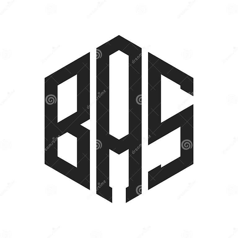BAS Logo Design. Initial Letter BAS Monogram Logo Using Hexagon Shape ...