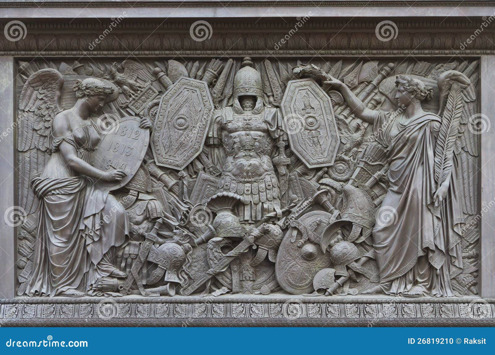A Bas-relief on Alexander Column Stock Photo - Image of palace, history ...