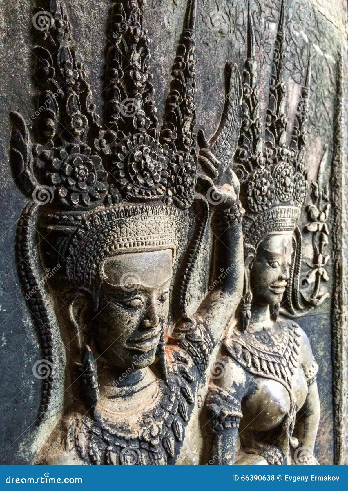 Bas-relief at the Angkor Wat Stock Photo - Image of religion, asian ...