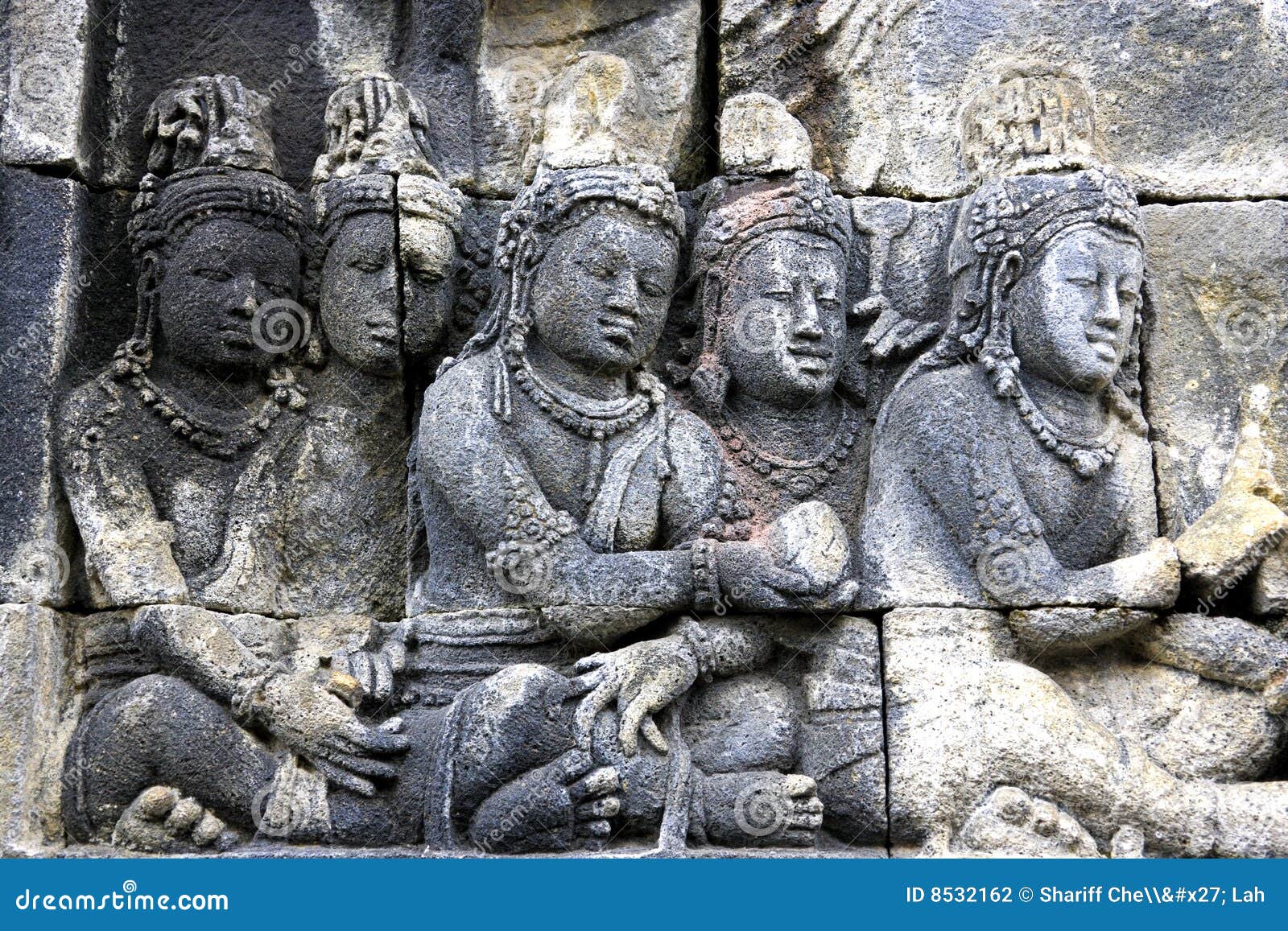 Bas-Relief at Borobudur Temple, Indonesia Stock Photo - Image of empire ...