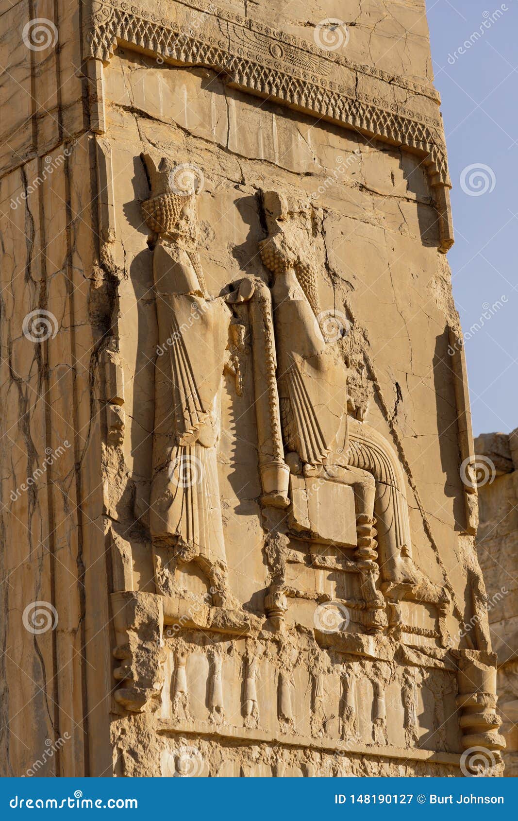 Bas-Relief Carvings at Persepolis Stock Image - Image of great, asia ...