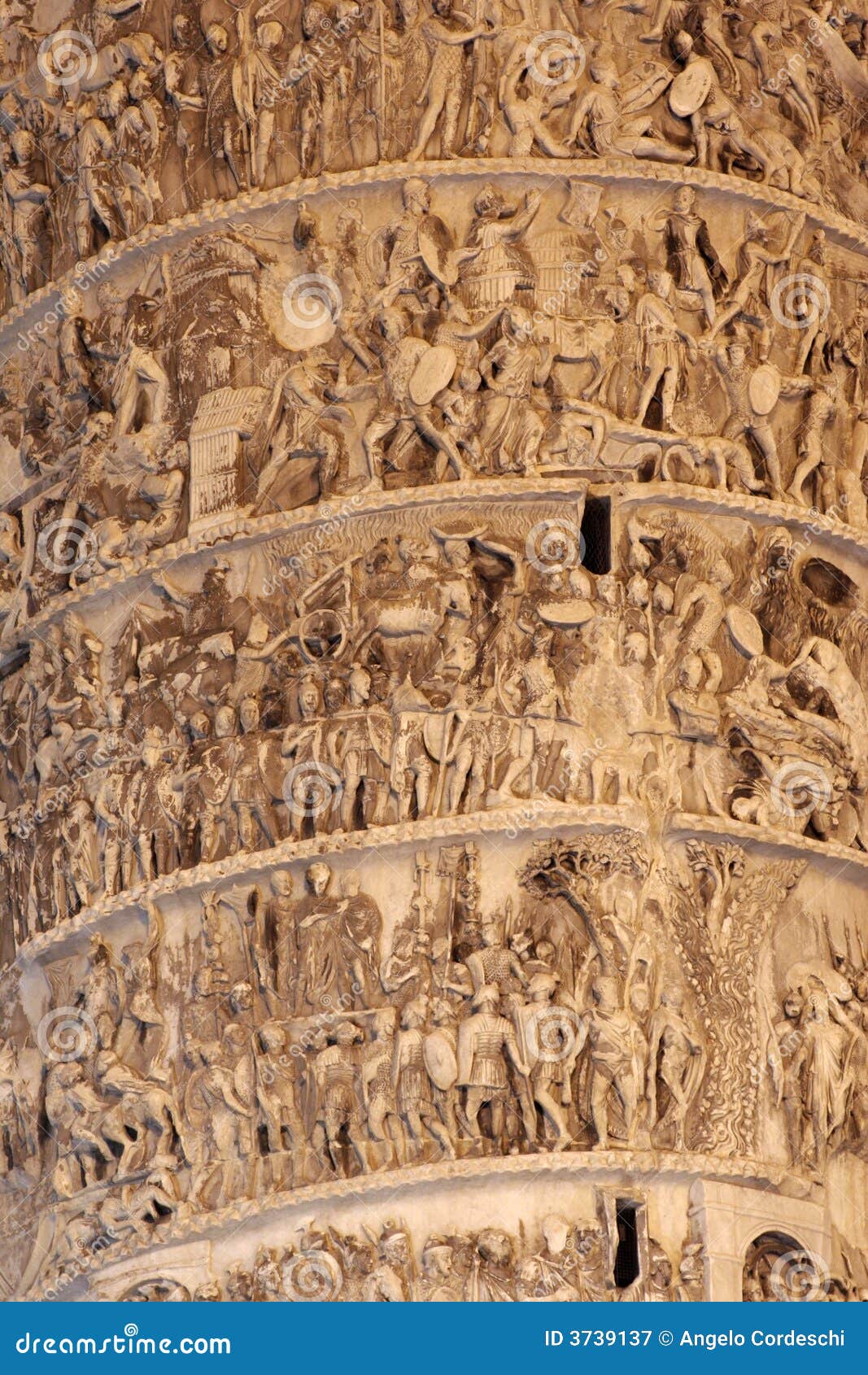 Bas-relief on Column (Rome) Colonna Square Stock Image - Image of ...