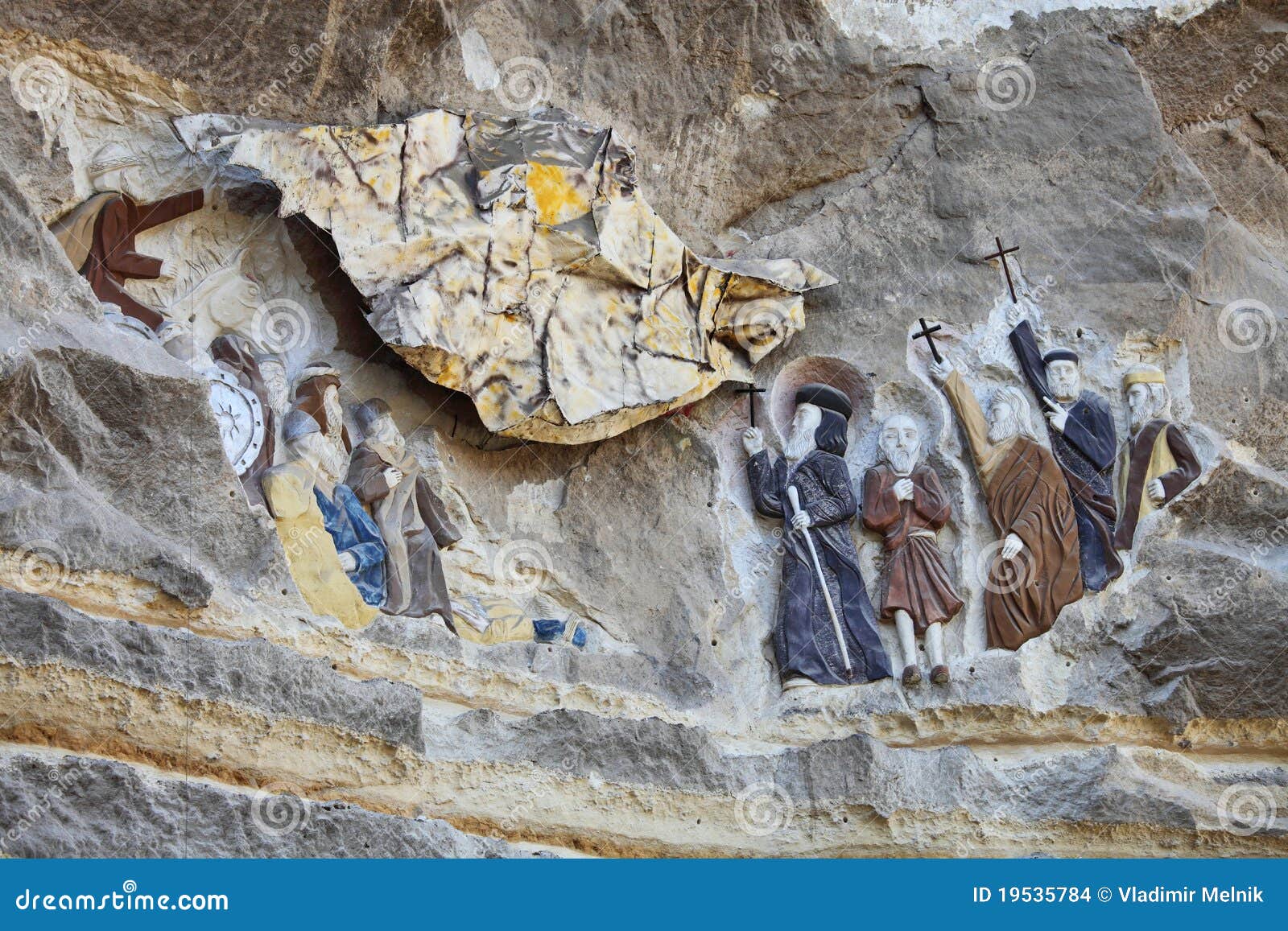 Bas Relief from Coptic Church Stock Photo - Image of relief, egyptian ...