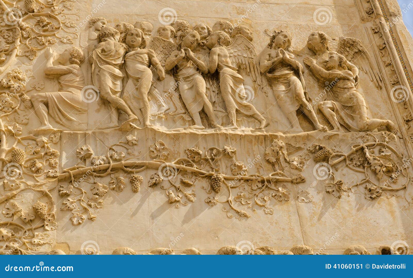 Bas-relief, Front of Cathedral, Italy Stock Image - Image of cathedral ...