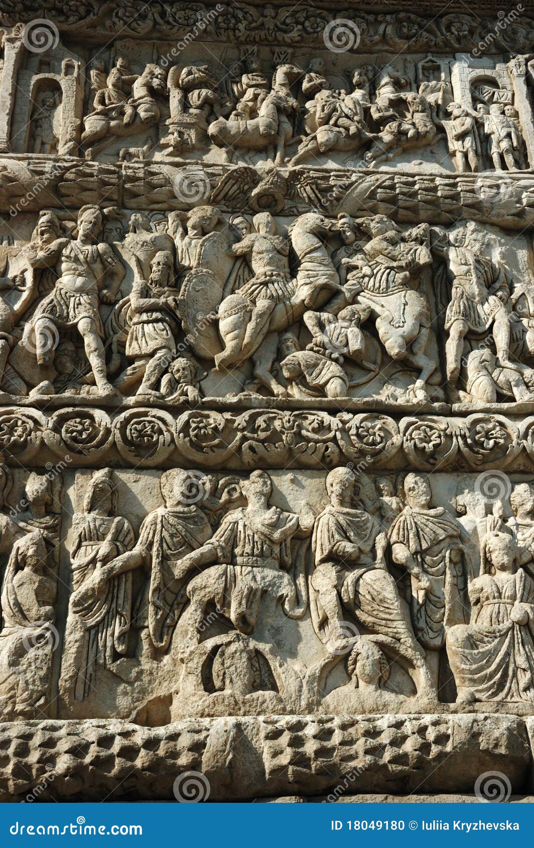 Bas-relief of Galerius Arch,Thessaloniki,Greece Stock Photo - Image of ...