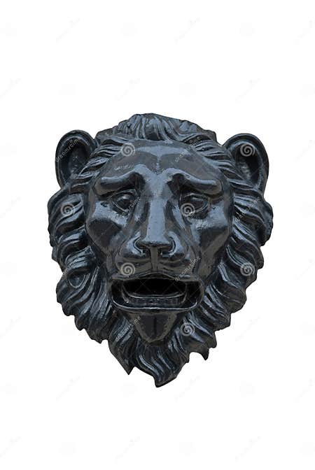 Bas-relief of head of lion stock photo. Image of renaissance - 53601914