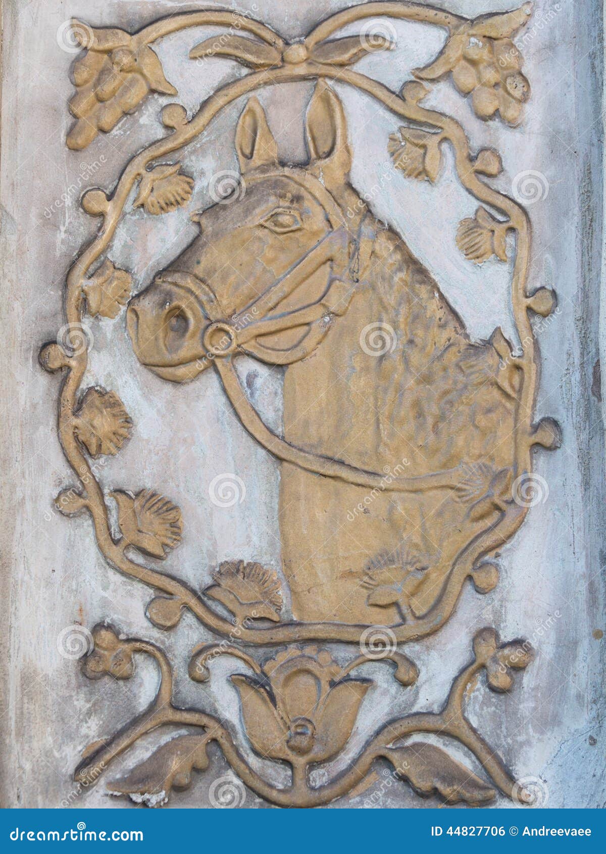 Bas-relief of a horse stock photo. Image of triomphe - 44827706