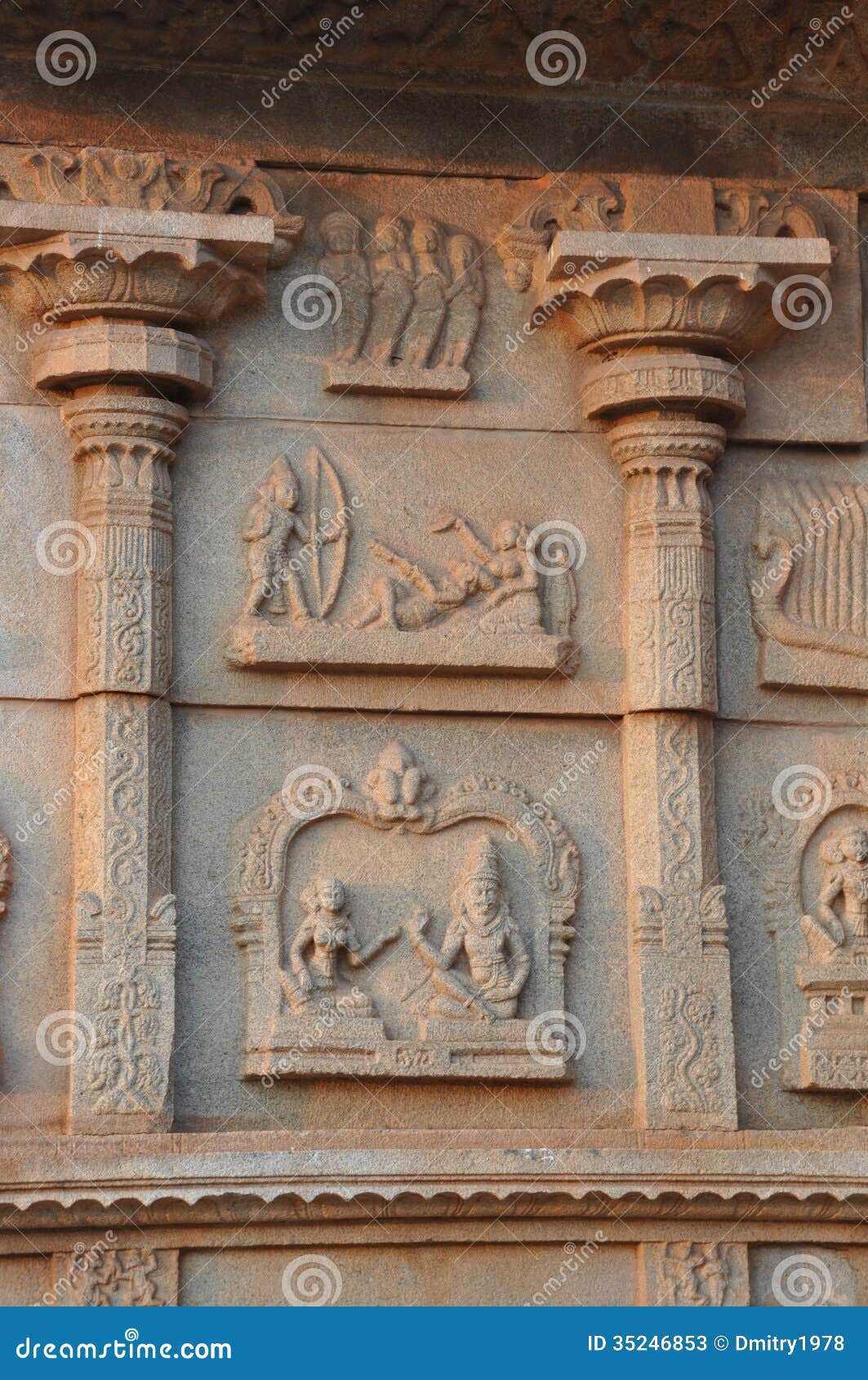 Bas-relief in Indian Church Stock Image - Image of male, asia: 35246853