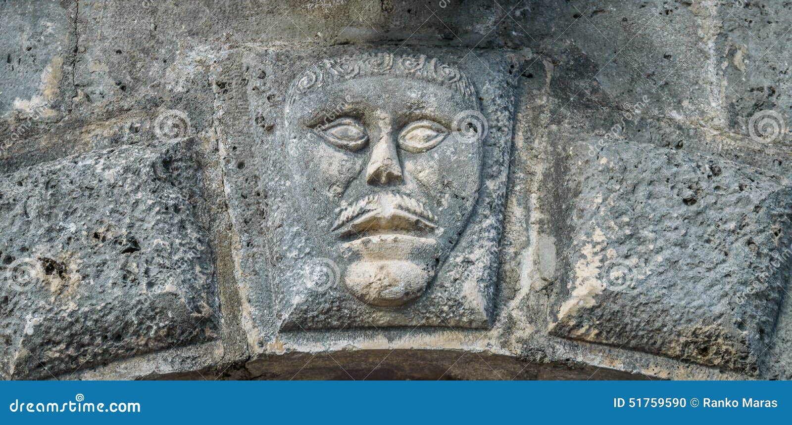 Bas-relief with mans face stock photo. Image of archaeology - 51759590