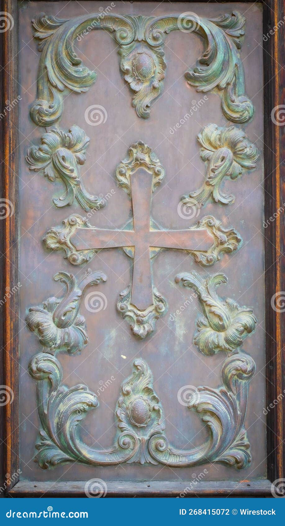 Bas-relief of an Old, Decorated Cross Stock Photo - Image of church ...