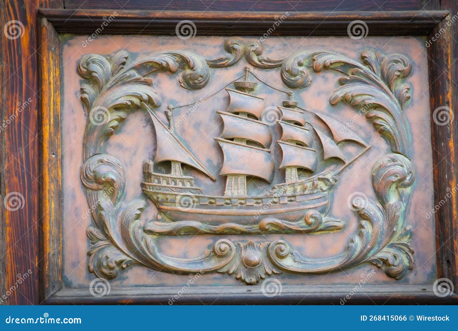 Relief Ship Of The Expedition To Punt By Queen Hatshepsut Stock ...