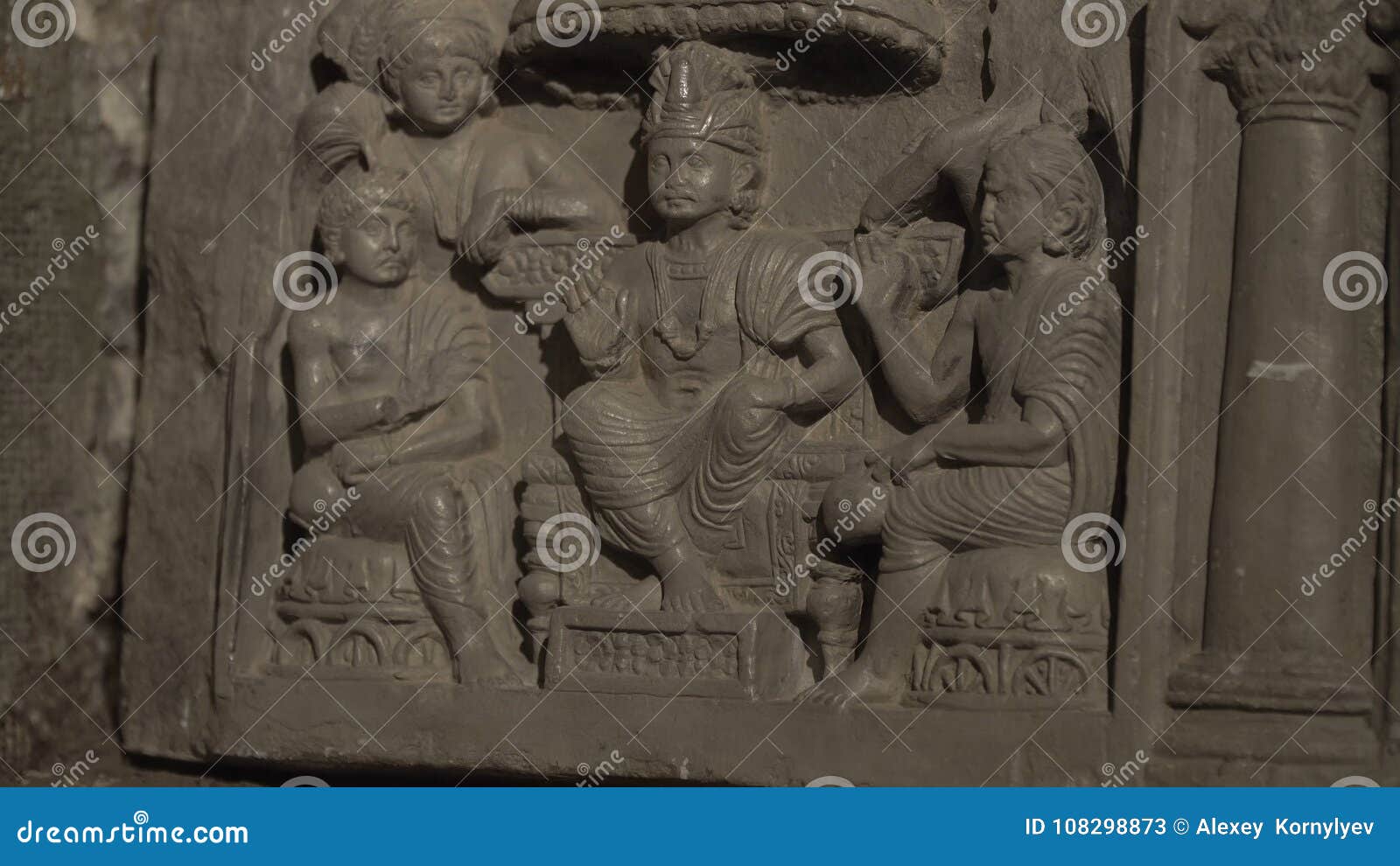 Ancient Plaster Bas-reliefs Stock Image - Image of historical, ancient ...