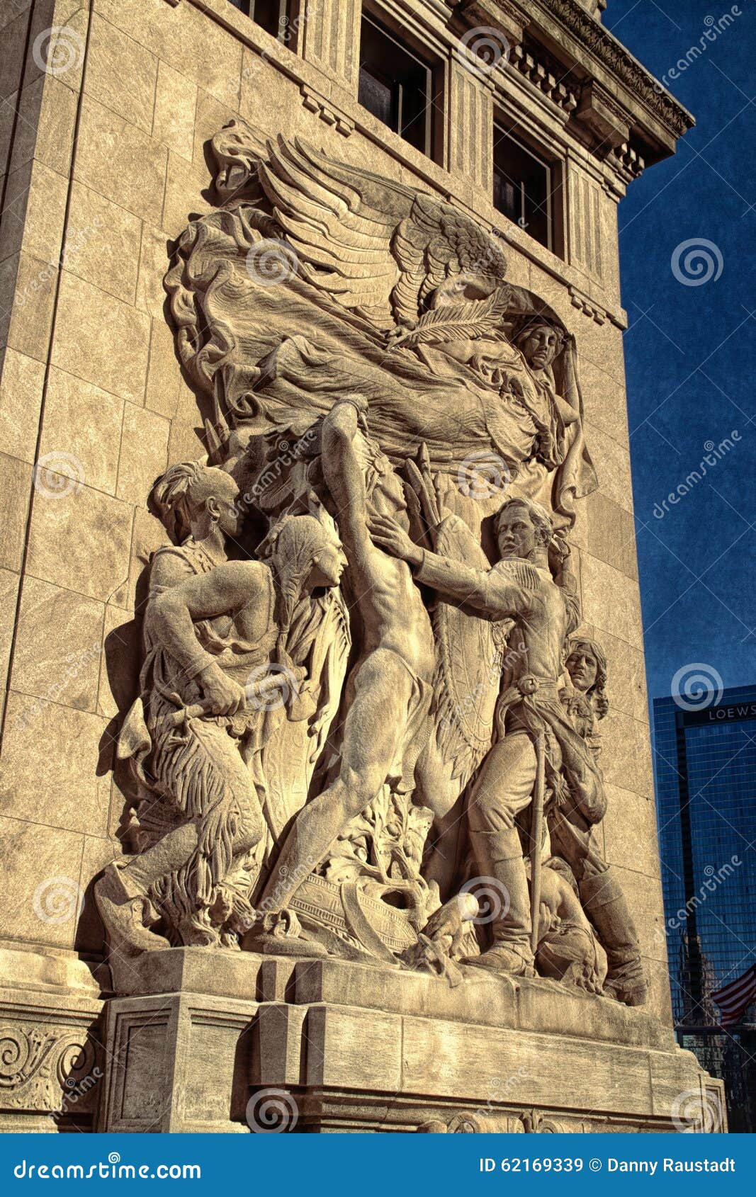 1928 Bas Relief Sculptures Along the Chicago River Editorial Stock ...