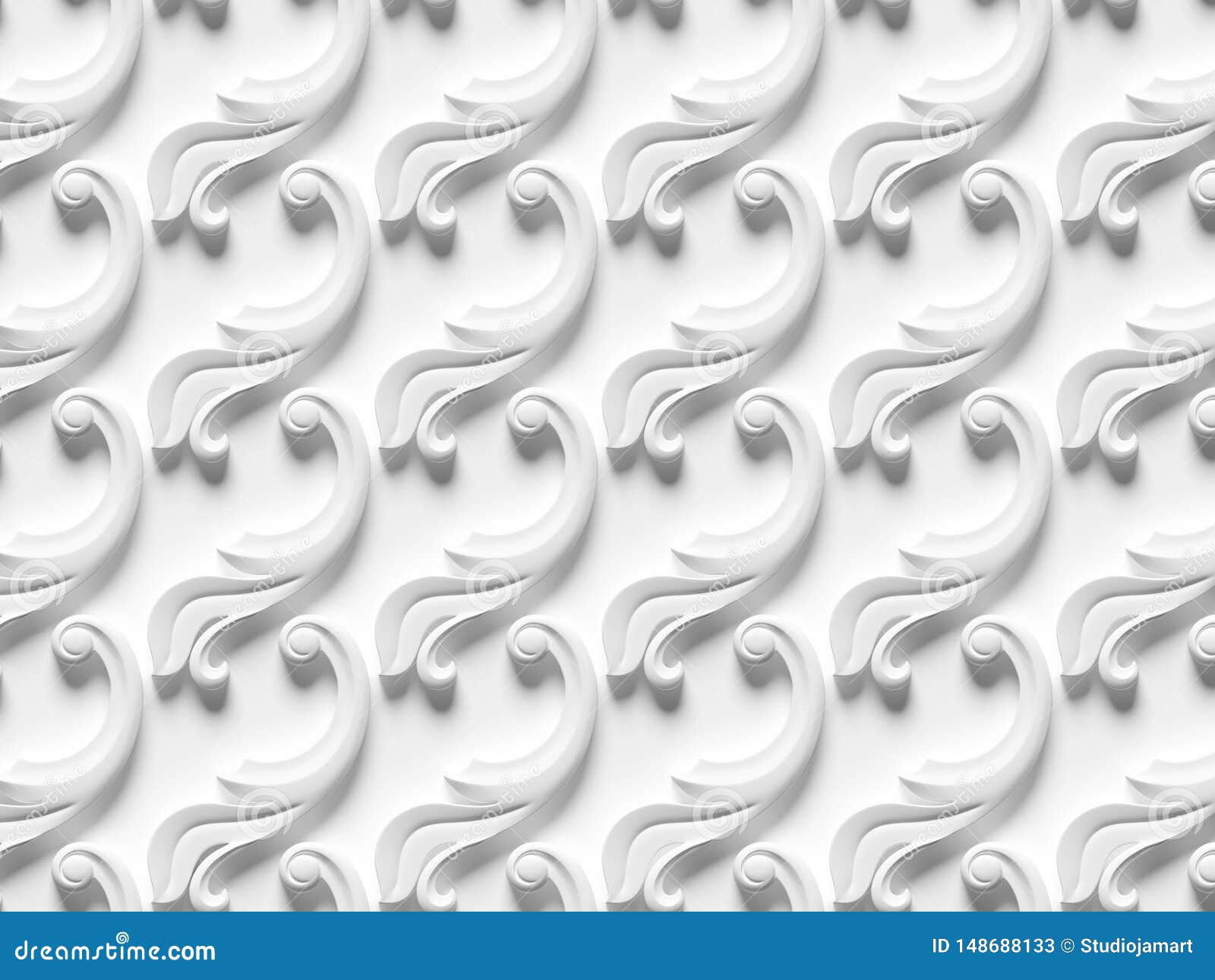 Bas-relief Seamless Texture Consisting of Various Elements of ...