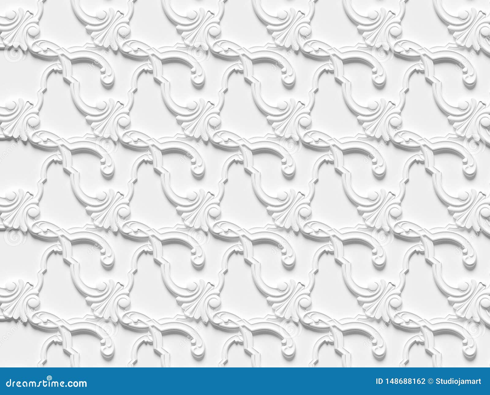 Bas-relief Seamless Texture Consisting of Various Elements of ...