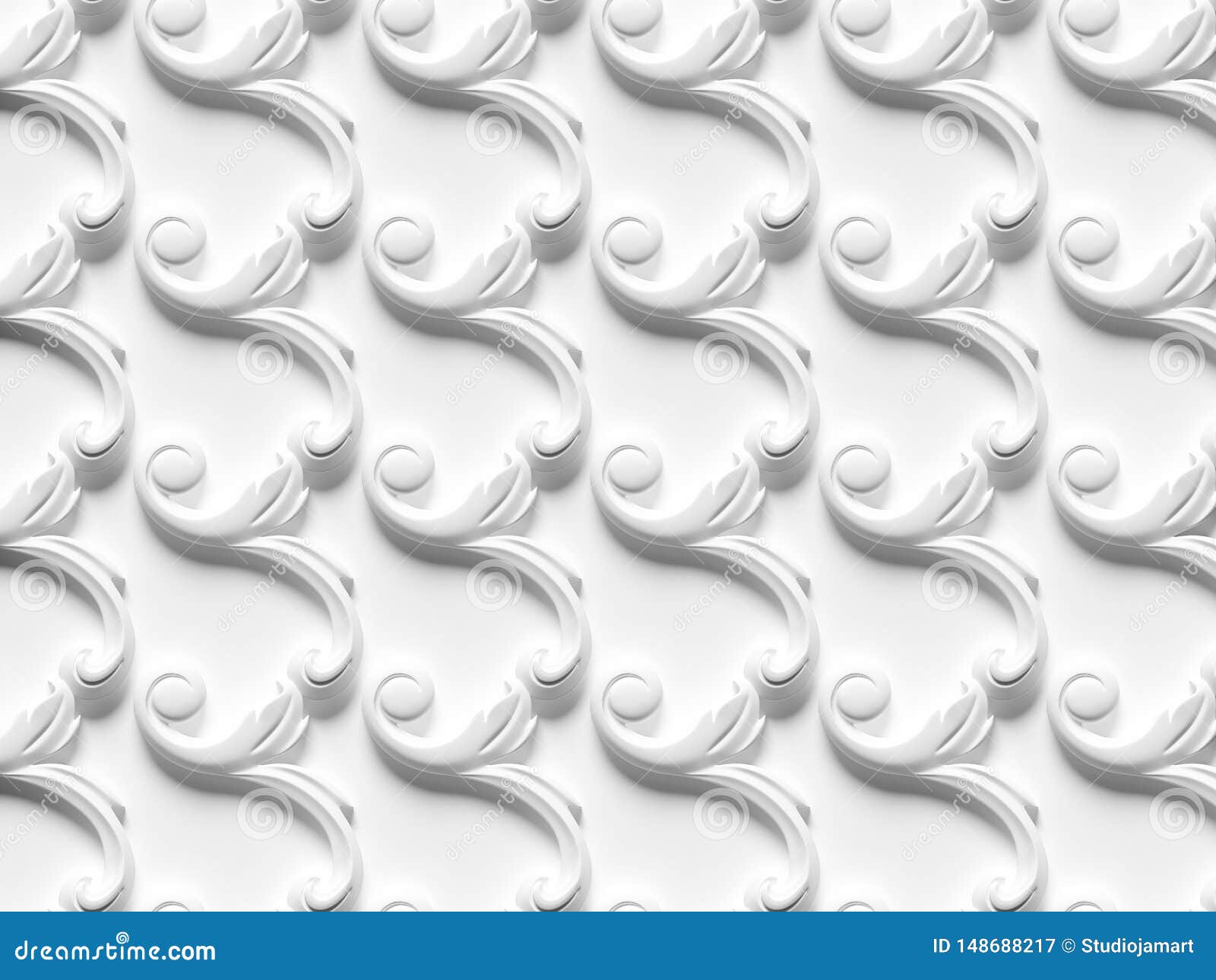 Bas-relief Seamless Texture Consisting of Various Elements of ...