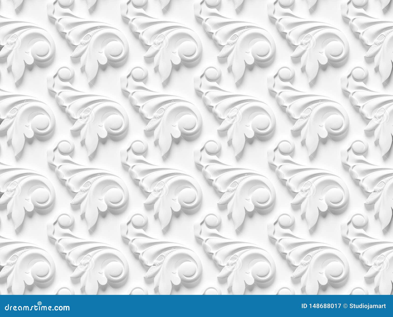 Bas-relief Seamless Texture Consisting of Various Elements of ...