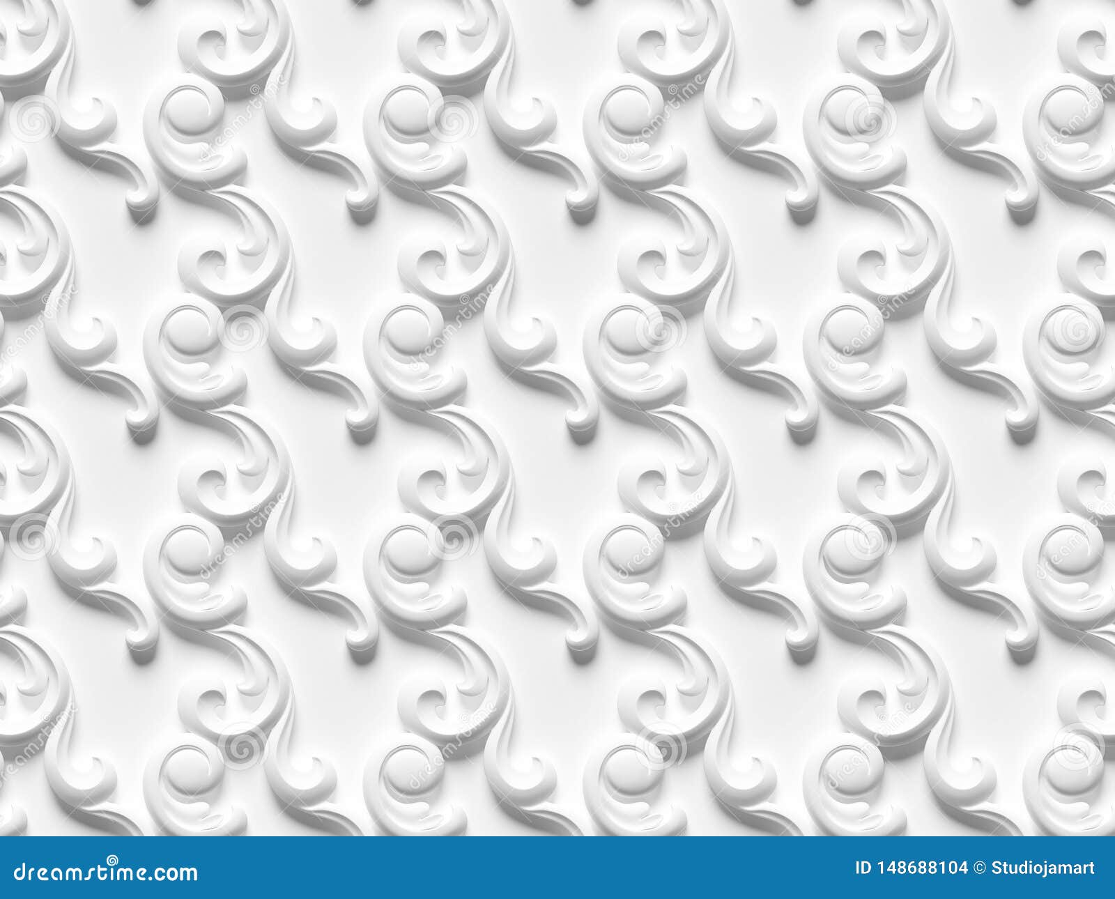 Bas-relief Seamless Texture Consisting of Various Elements of ...