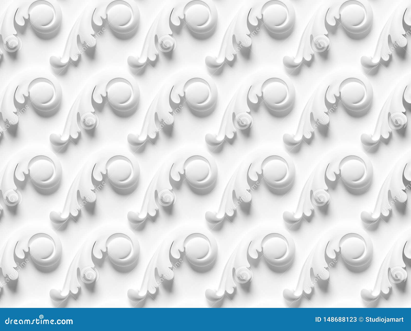 Bas-relief Seamless Texture Consisting of Various Elements of ...