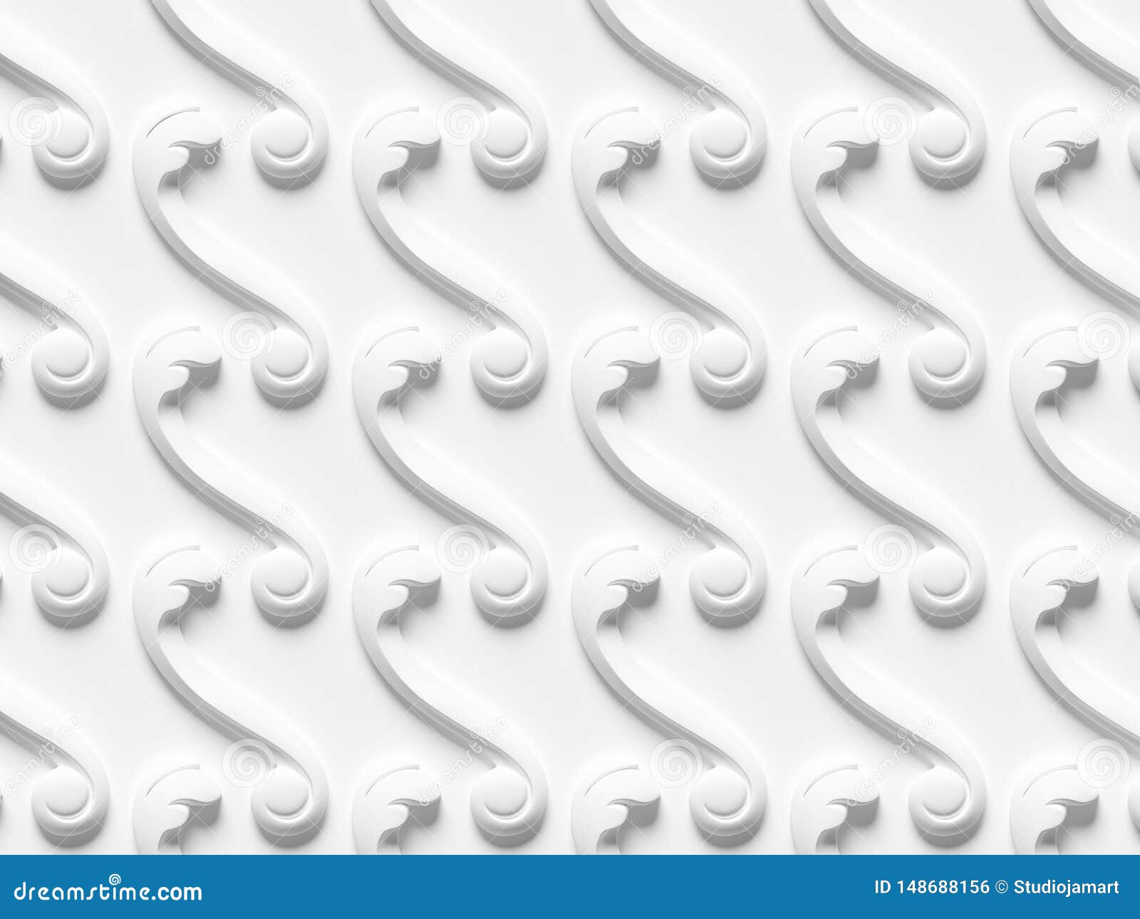 Bas-relief Seamless Texture Consisting of Various Elements of ...