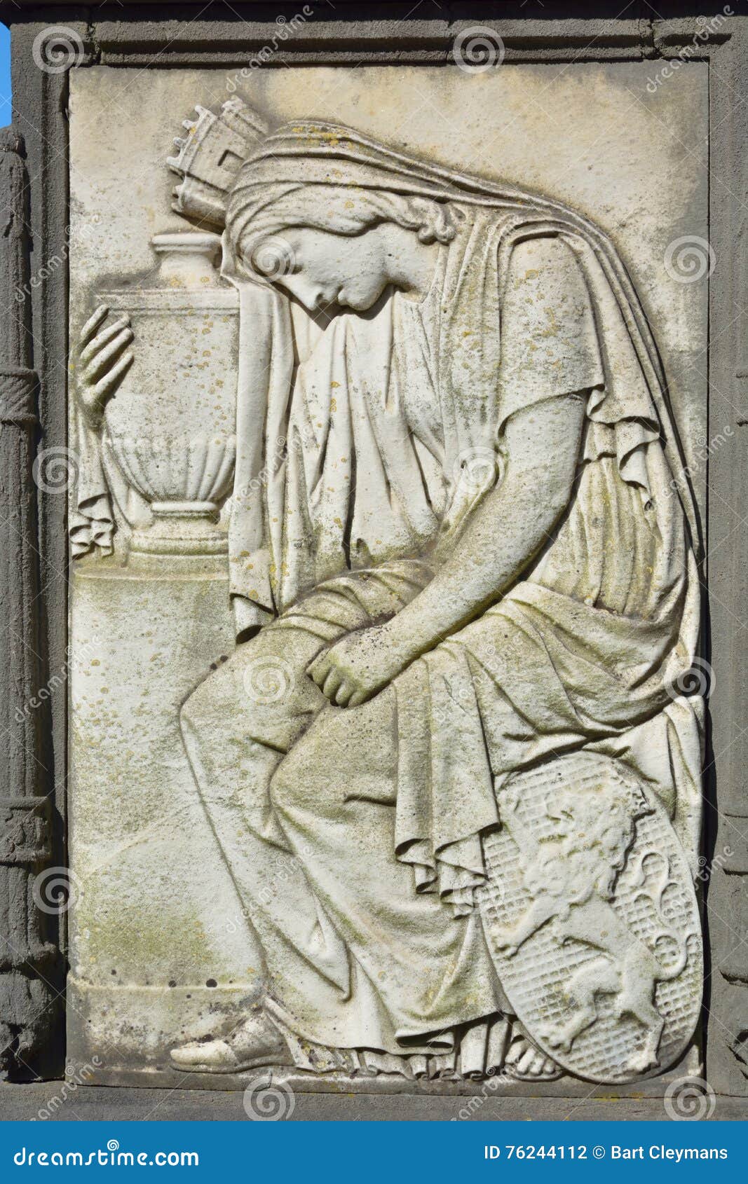 Bas Relief of a Suffering Woman Stock Photo - Image of christian ...