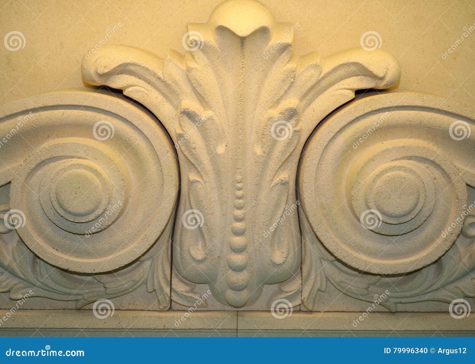 Bas-relief with Vegetative Ornament Stock Photo - Image of architecture ...