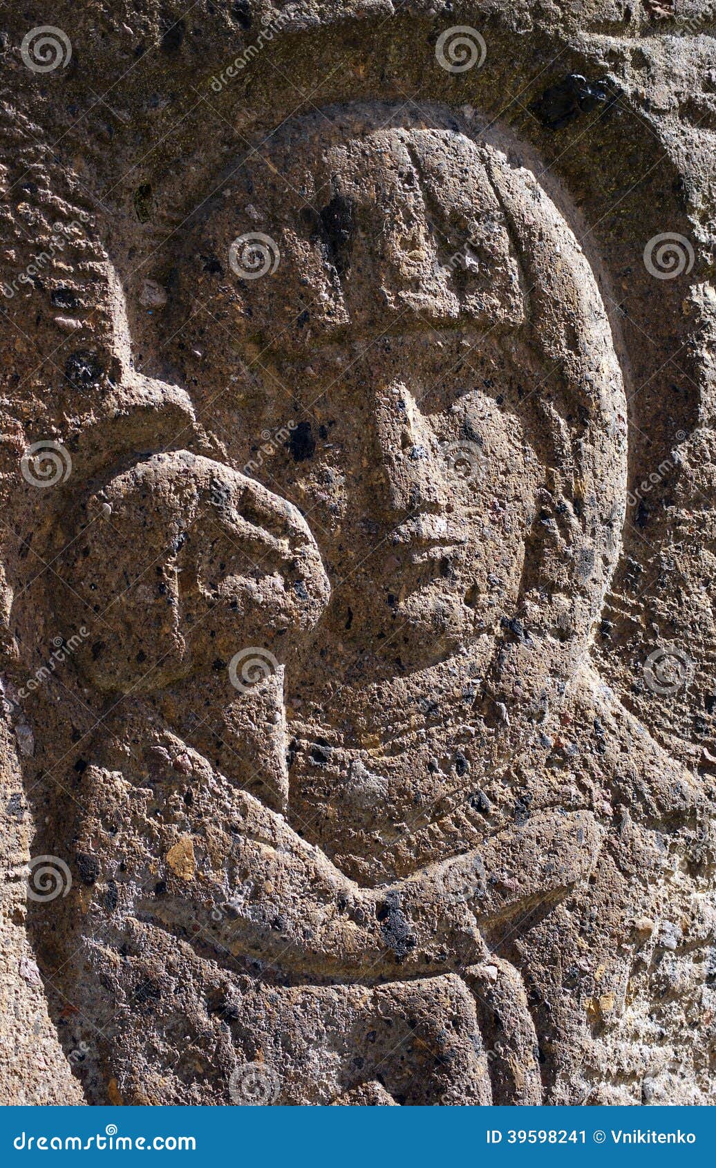 Bas-relief Virgin Mary stock image. Image of church, heaven - 39598241