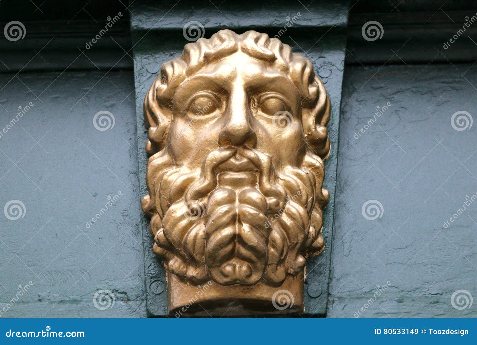 The Bas-relief on the Wall Man Face Stock Image - Image of antique ...