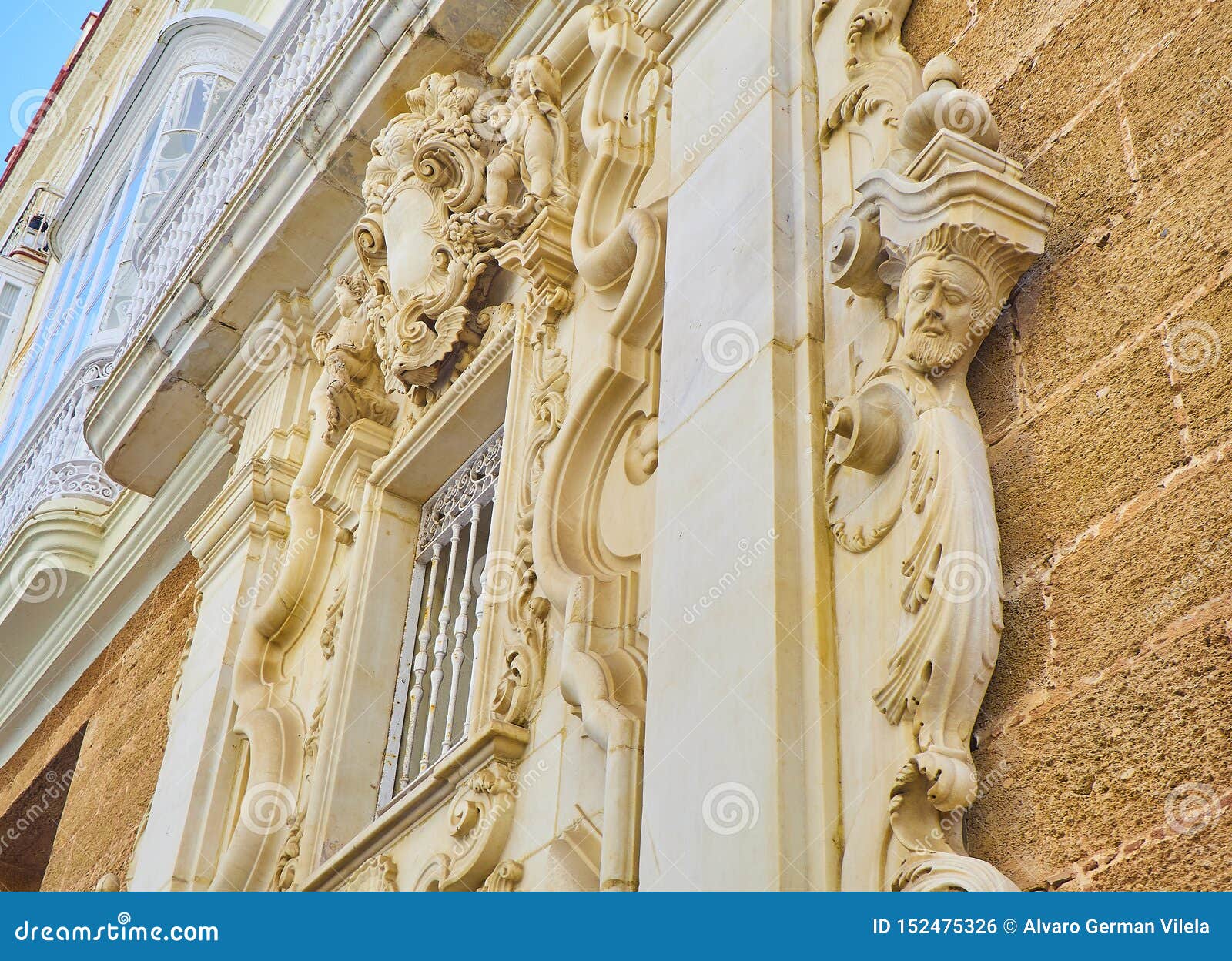 Facade Of An Old Italian Masonry Building With Metal Tie-rod And Anchor ...