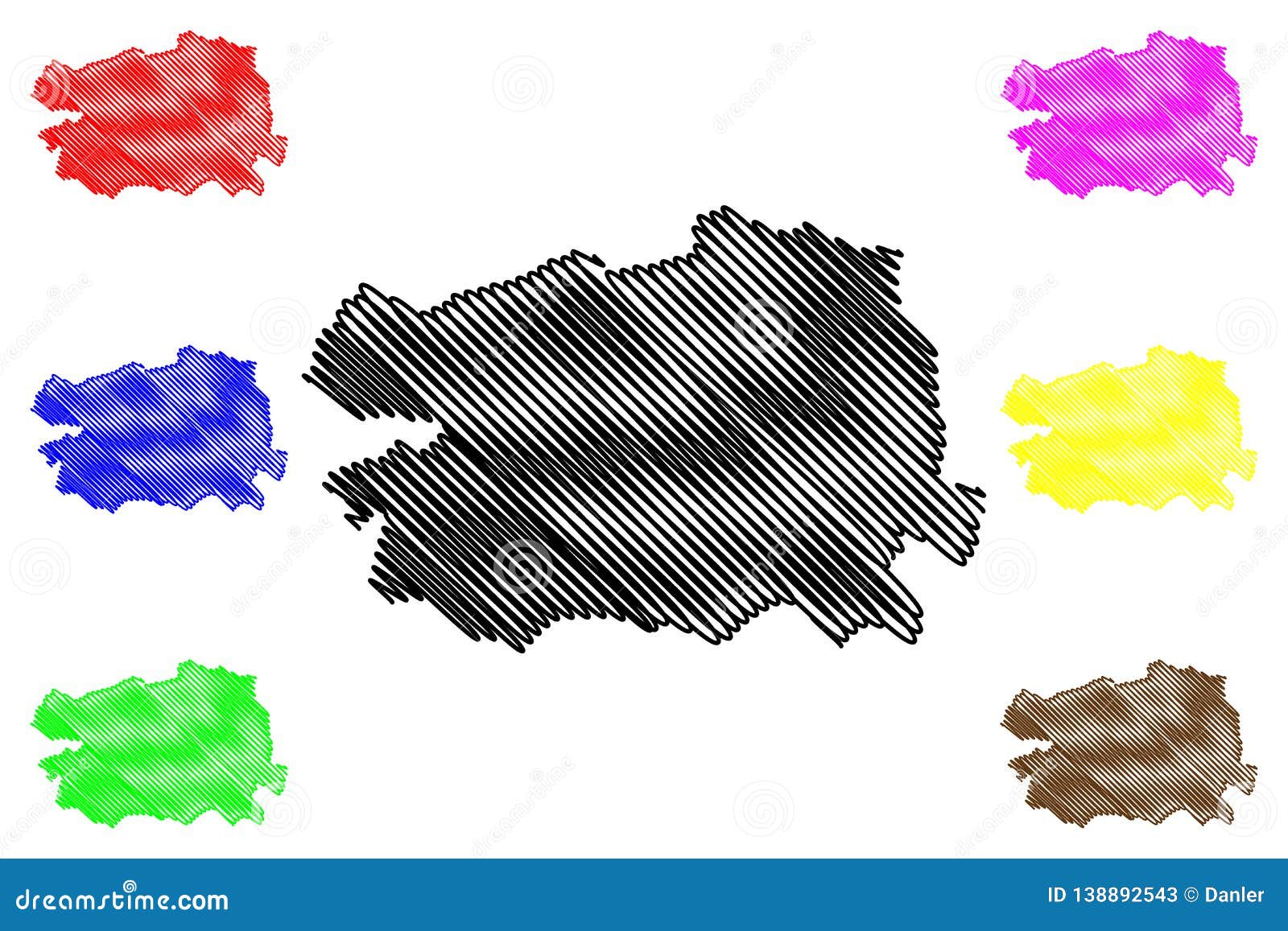 Bas-Uele Province Map Vector Stock Vector - Illustration of oblast ...