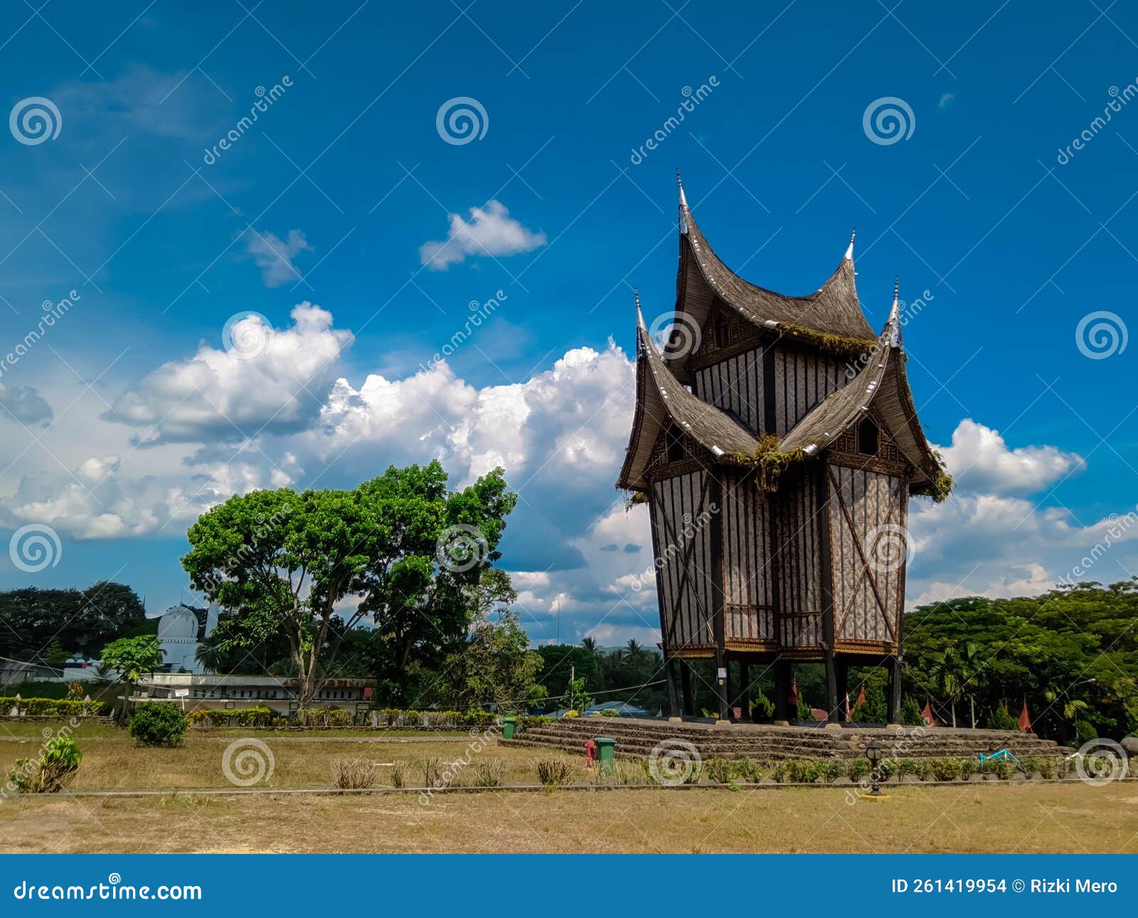 Basa Pagaruyung Palace, a Traditional House from West Sumatra Stock ...