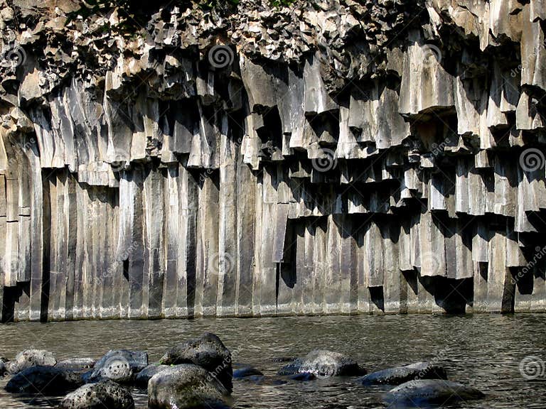 Basalt stock image. Image of lake, volcanic, shape, hexagon - 284537