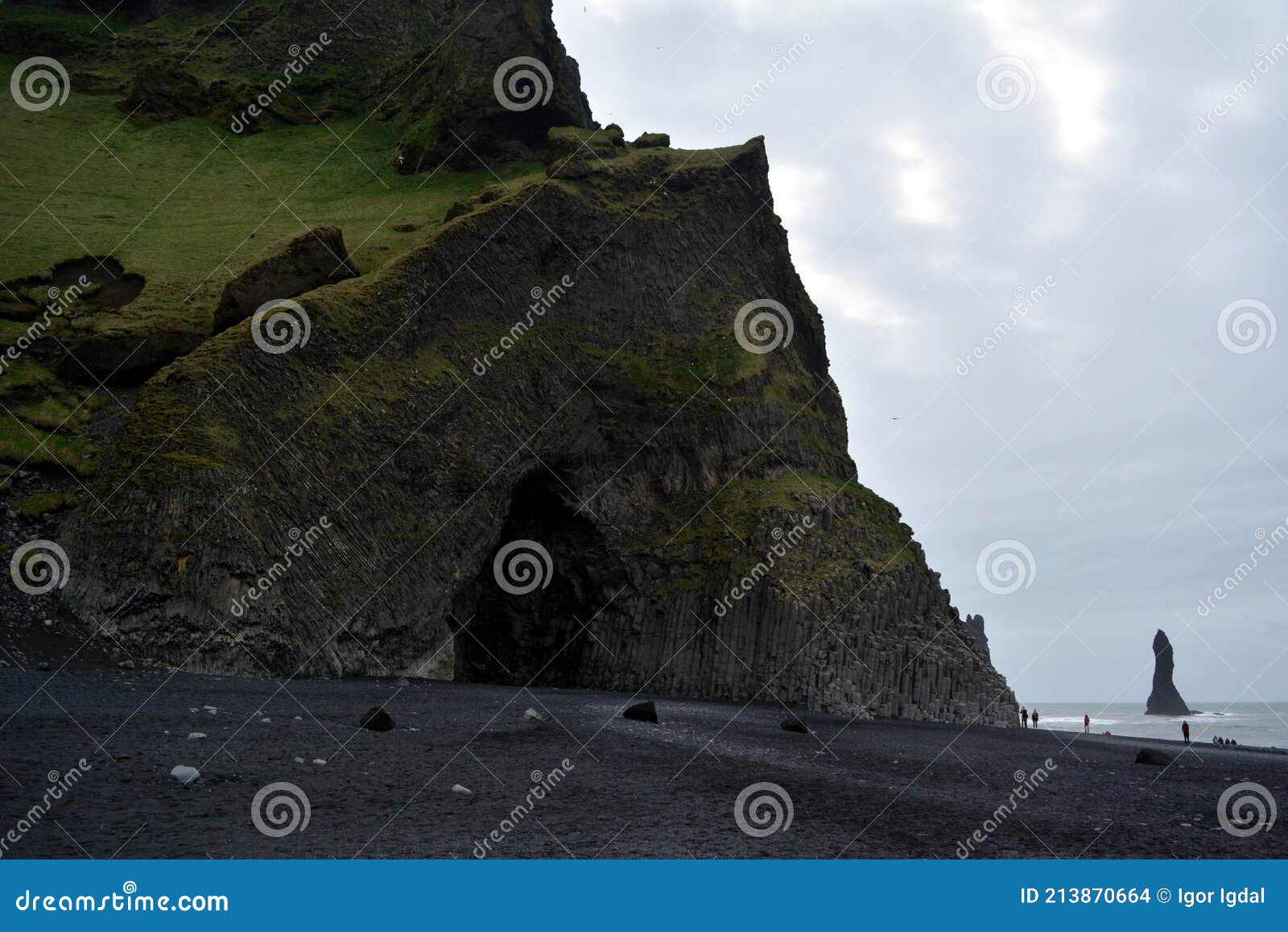 Basalt Cave in the South of Iceland Stock Photo - Image of hole, lava ...